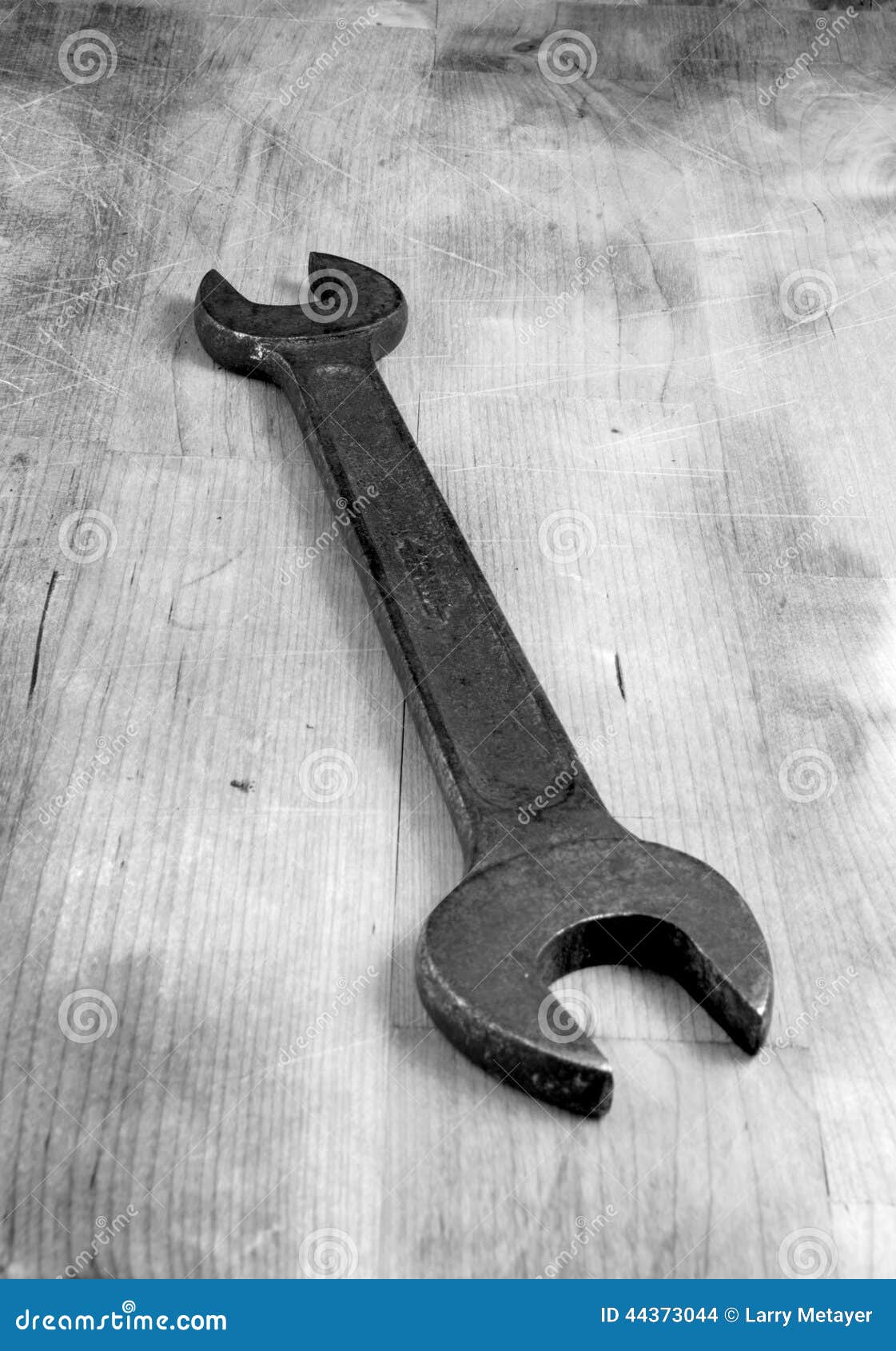 Old Rusty Wrench stock photo. Image of wrench, white - 44373044