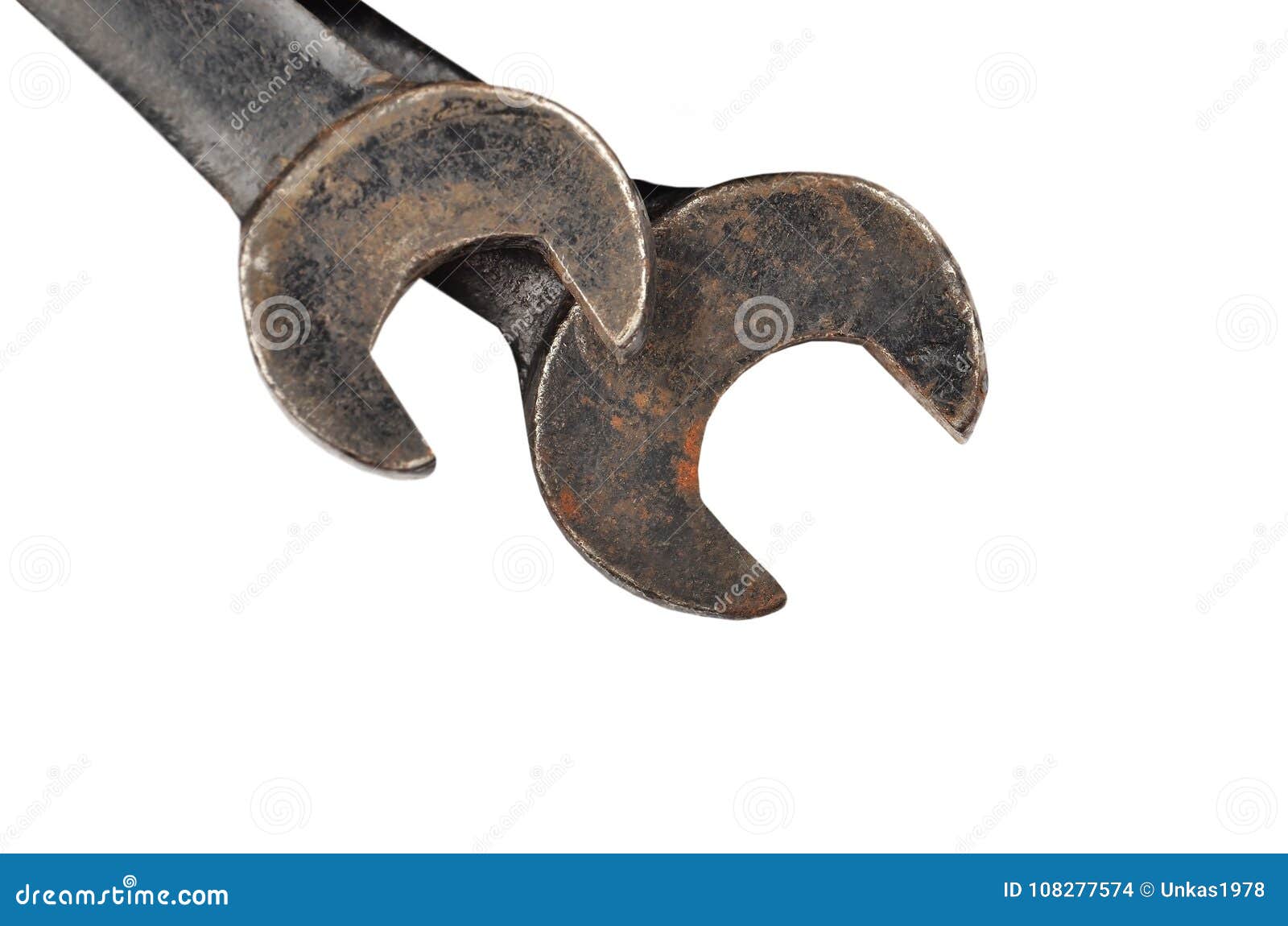 Old rusty wrench stock photo. Image of mechanic, steel - 108277574