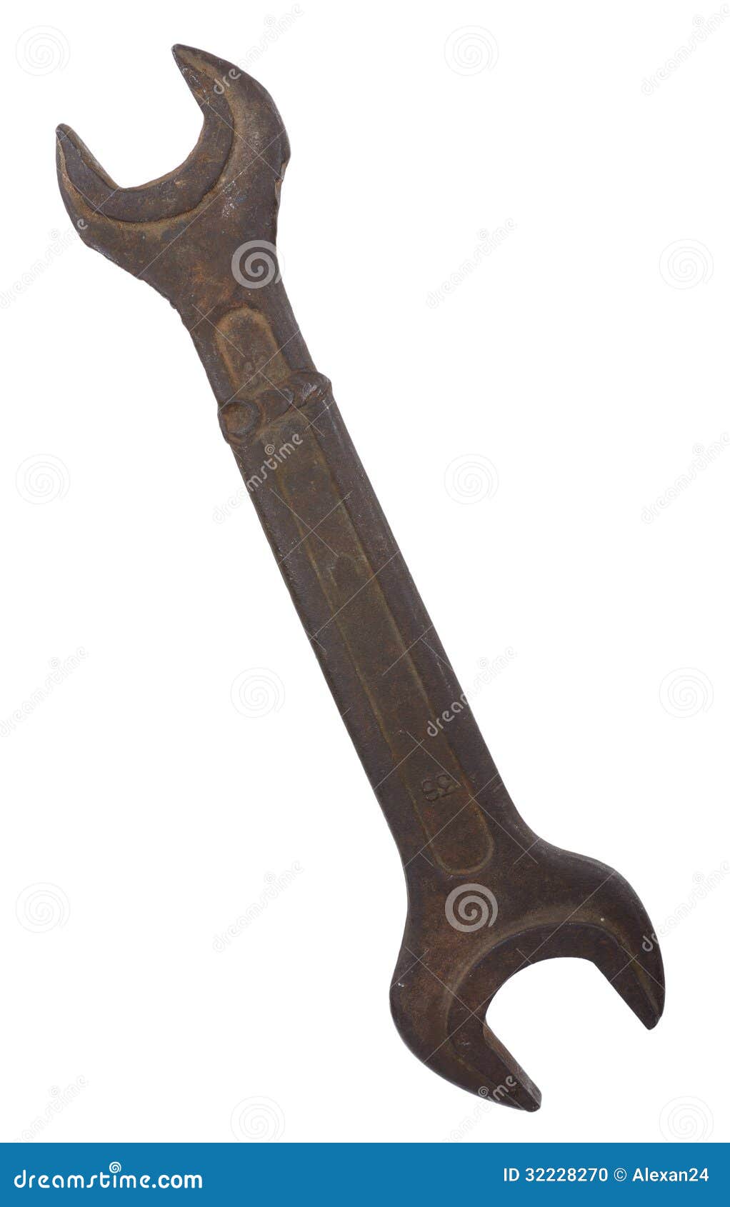 Old rusty wrench stock photo. Image of tighten, detailed - 32228270