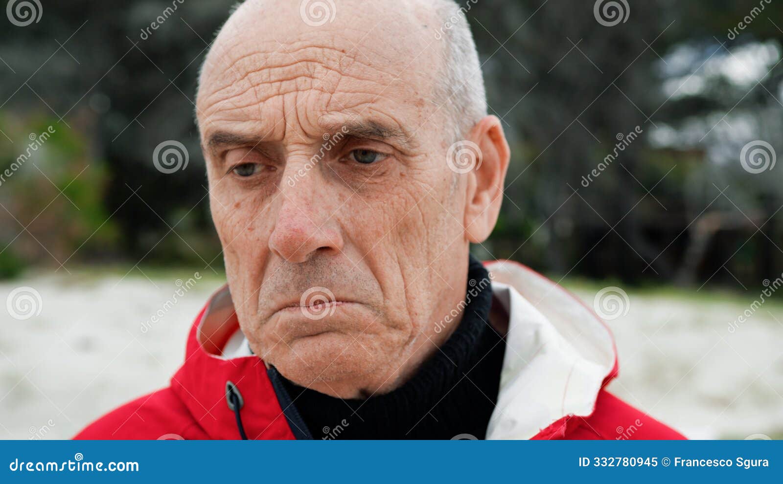 Old Sad Man Feeling Lonely stock image. Image of upset - 332780945