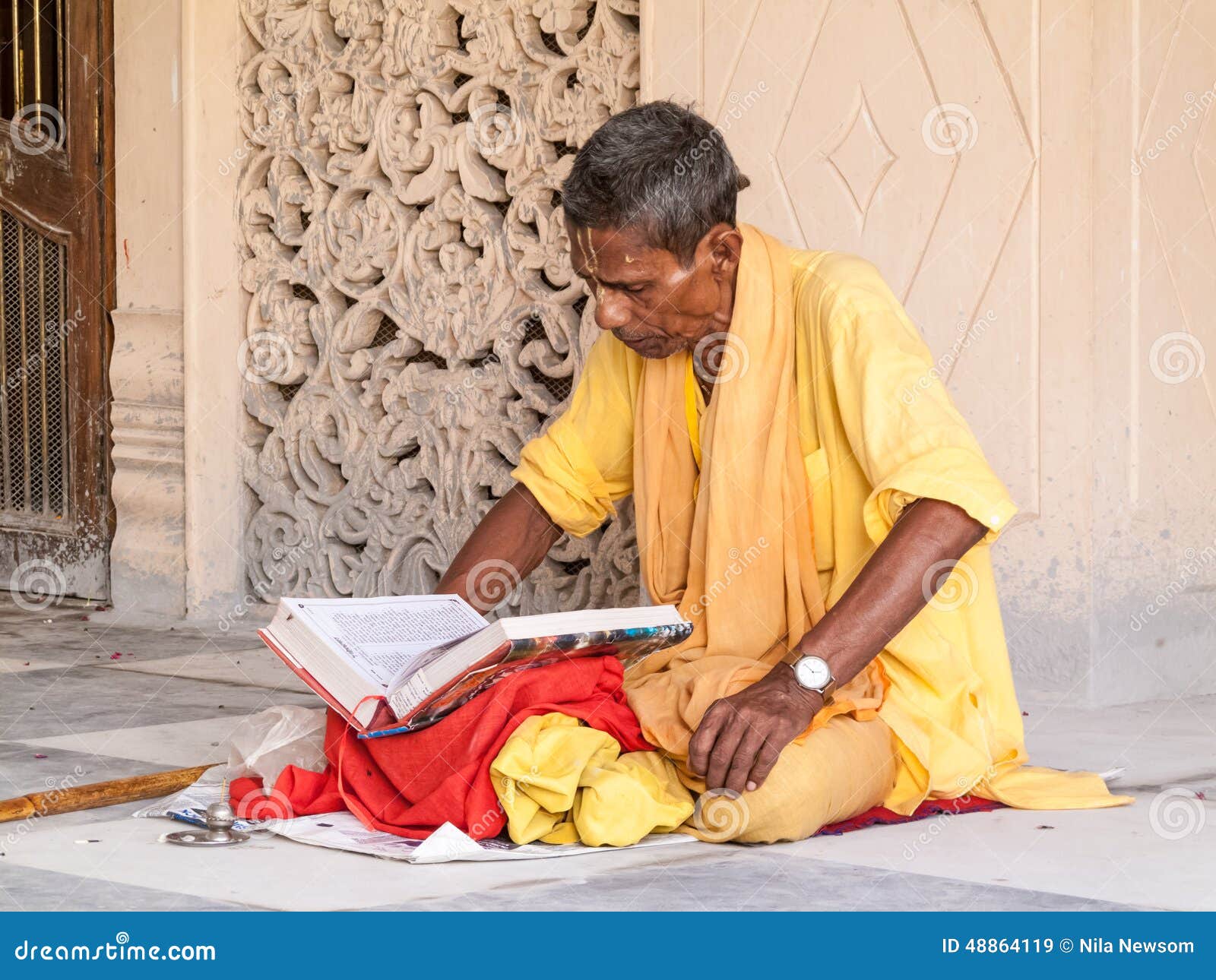 Old Sadhu Reading Scriptures Editorial Photo | CartoonDealer.com #48864119