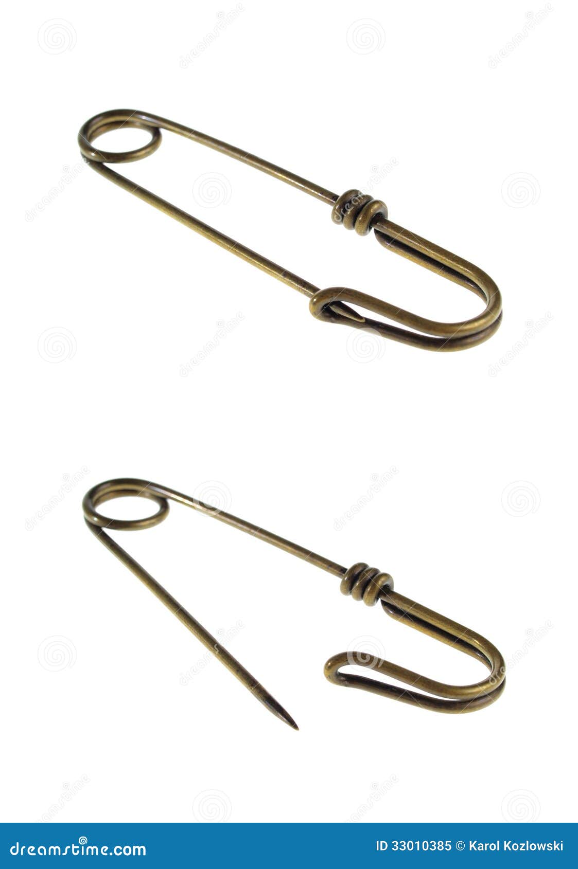 Old Safety Pin stock image. Image of fastening, safety - 33010385