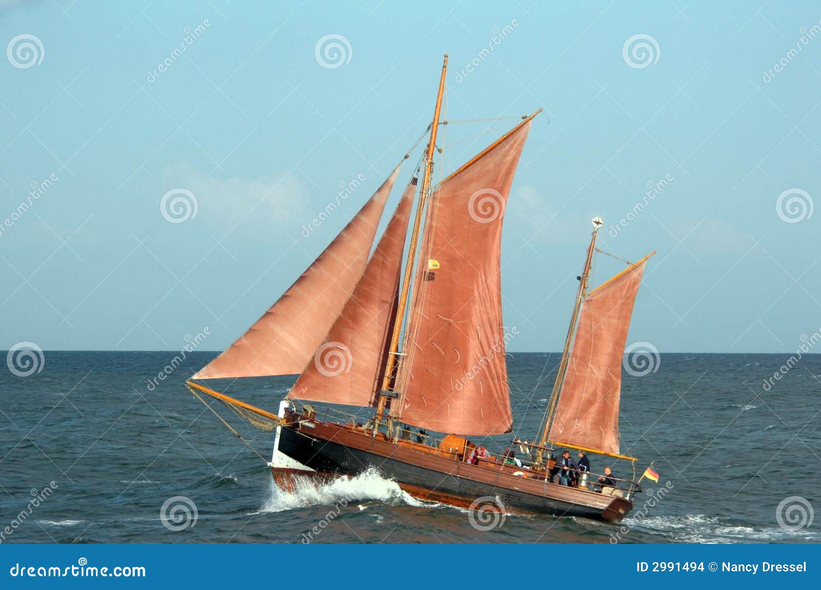 Old sail ship stock photo. Image of blow, mast, boating - 2991494