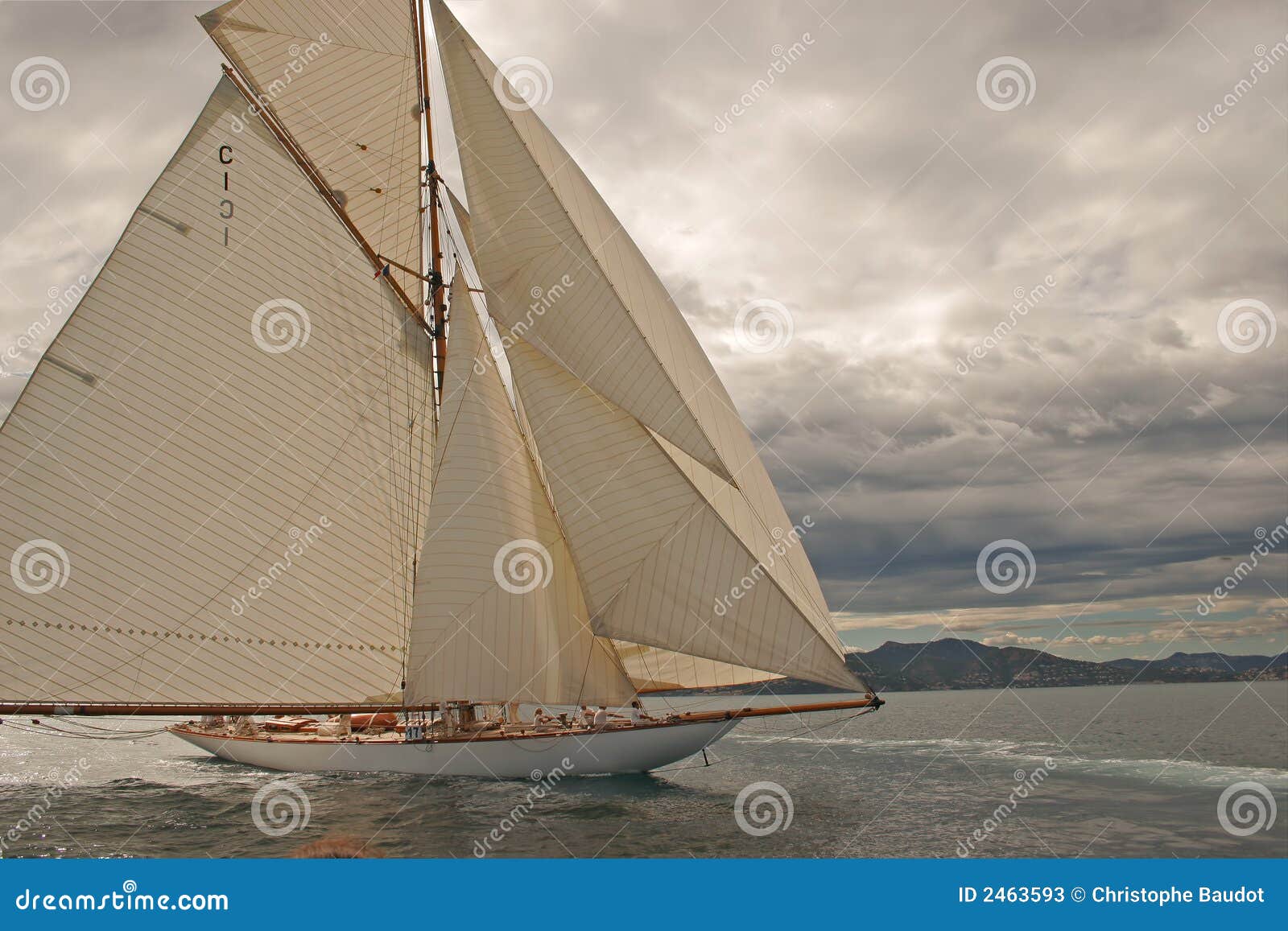 Old sailing boat stock image. Image of restore, coast - 2463593