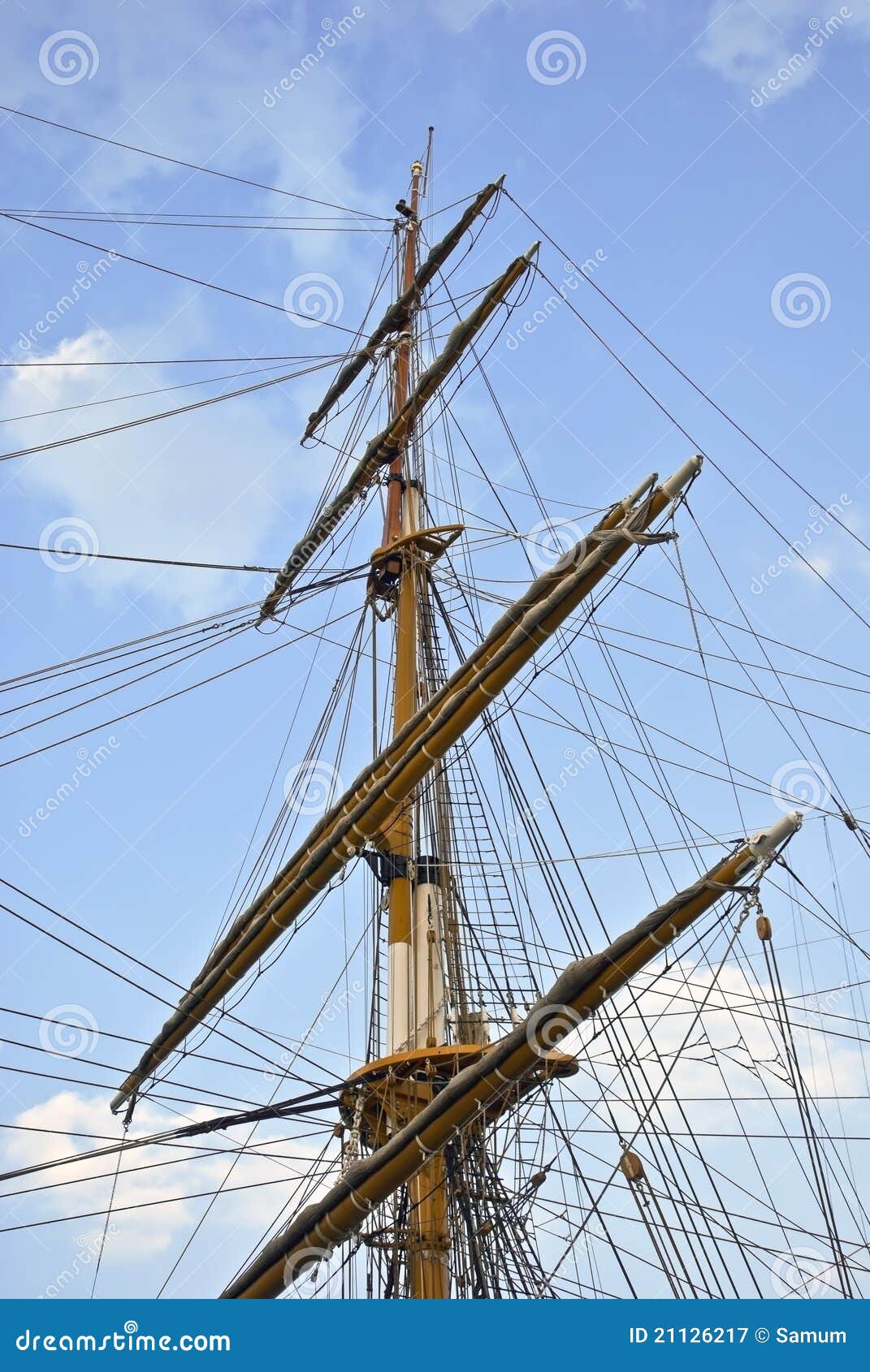 Old sailing boat rigging stock image. Image of outdoors - 21126217