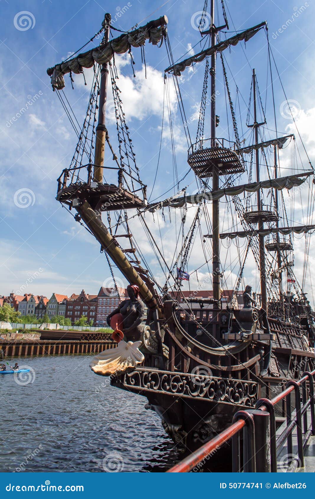 Old sailing ship rigging stock image. Image of rope, passenger - 50774741