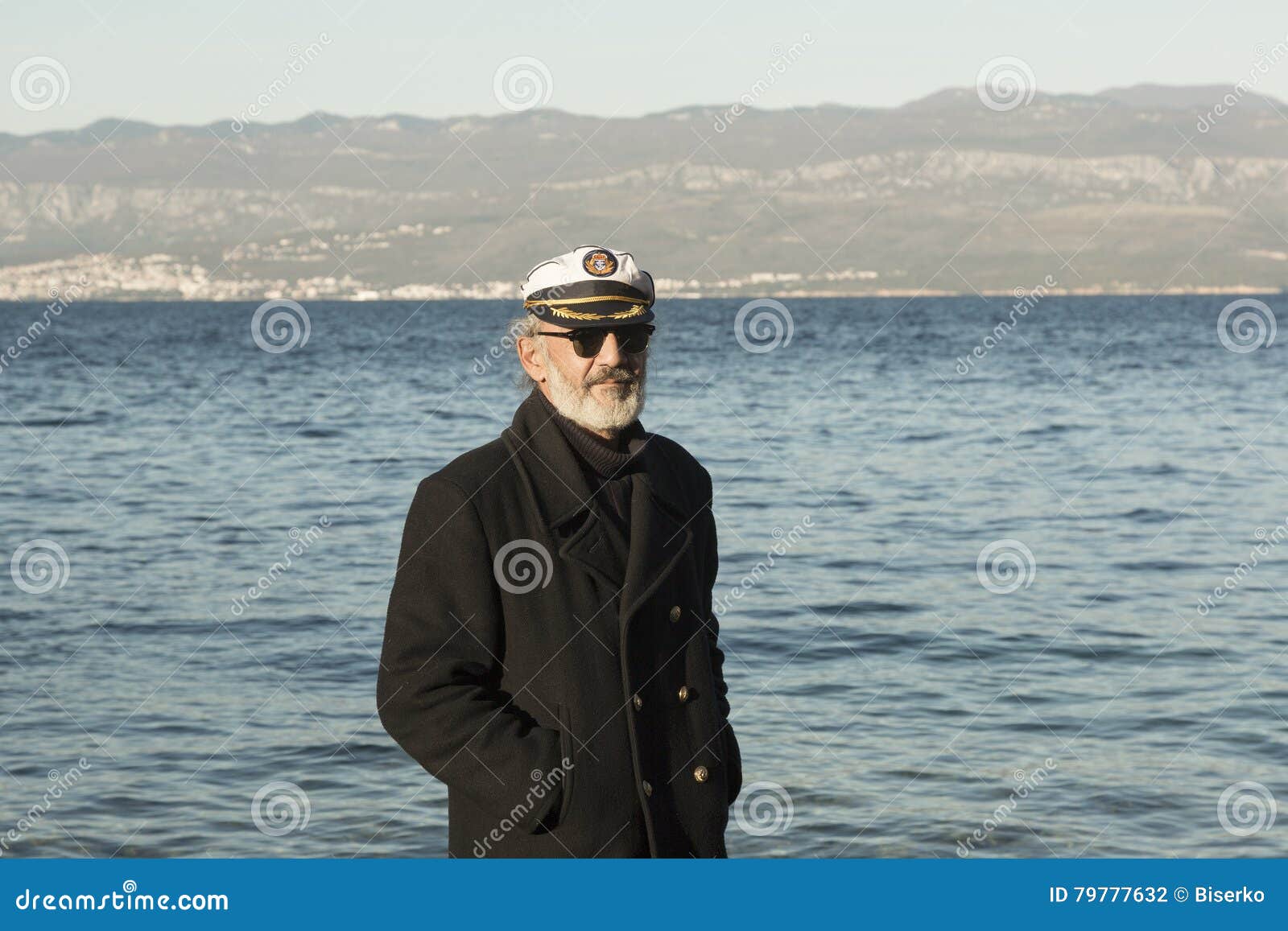 Old sailor stock photo. Image of petty, seafaring, mountains - 79777632