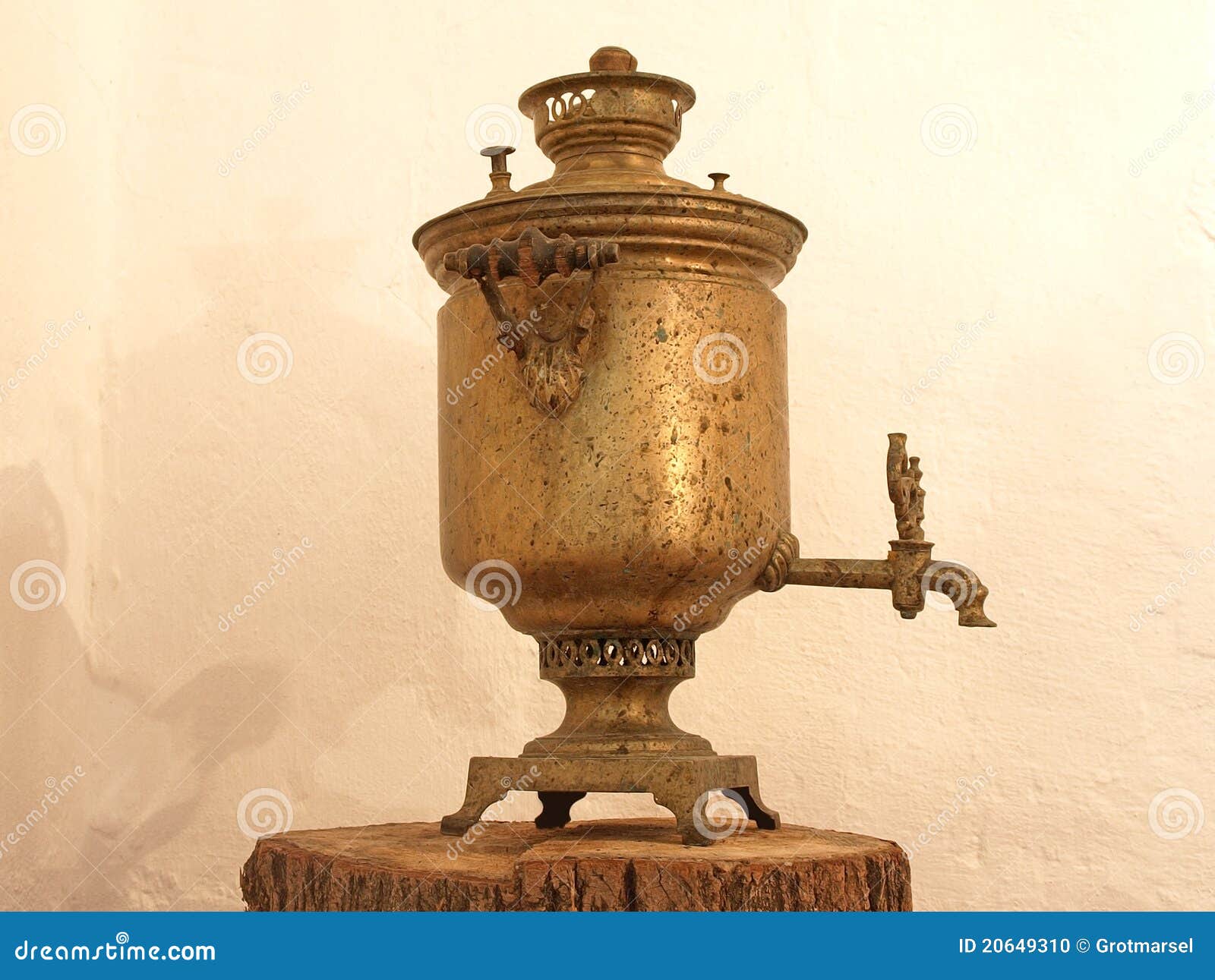 Old samovar. stock photo. Image of decoration, russian - 20649310