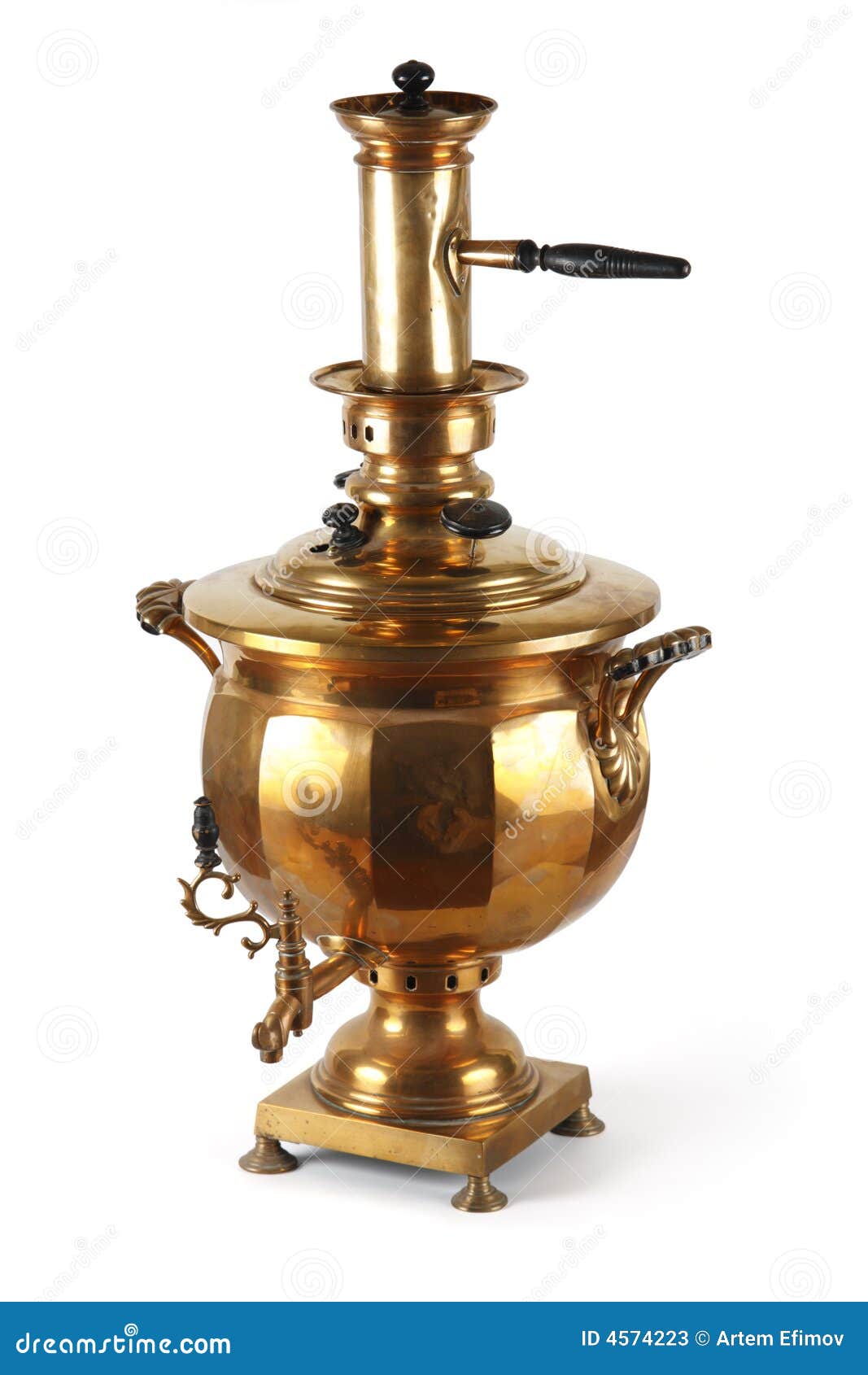 Old samovar stock image. Image of metal, teapot, ethnicity - 4574223