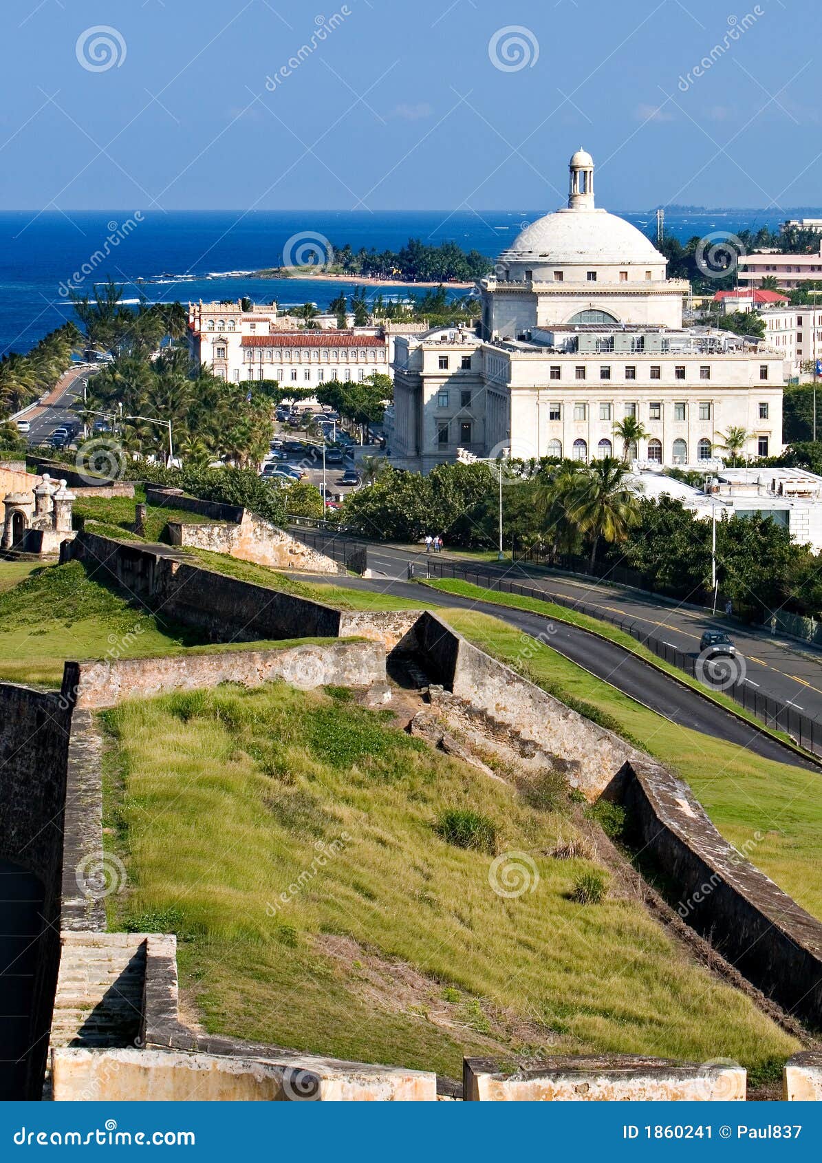Old San Juan stock image. Image of history, nature, tourist - 1860241