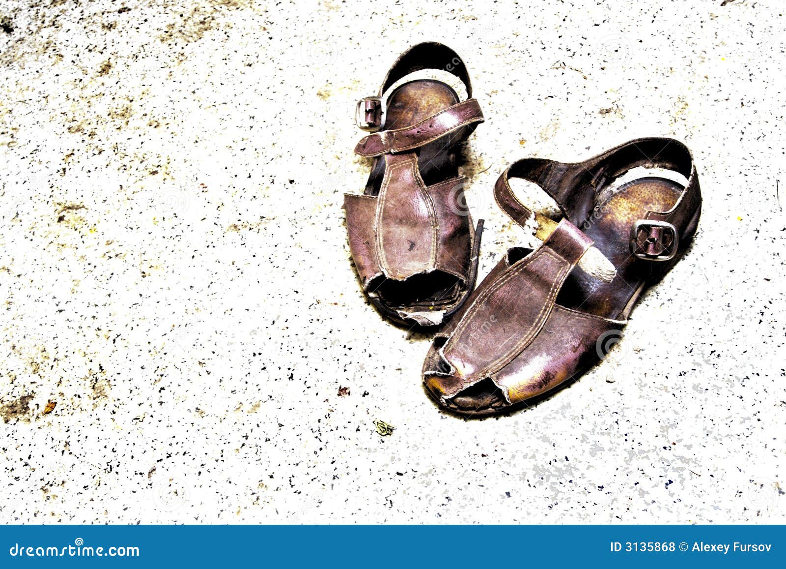 Old sandals stock photo. Image of condition, walkers, grunge - 3135868