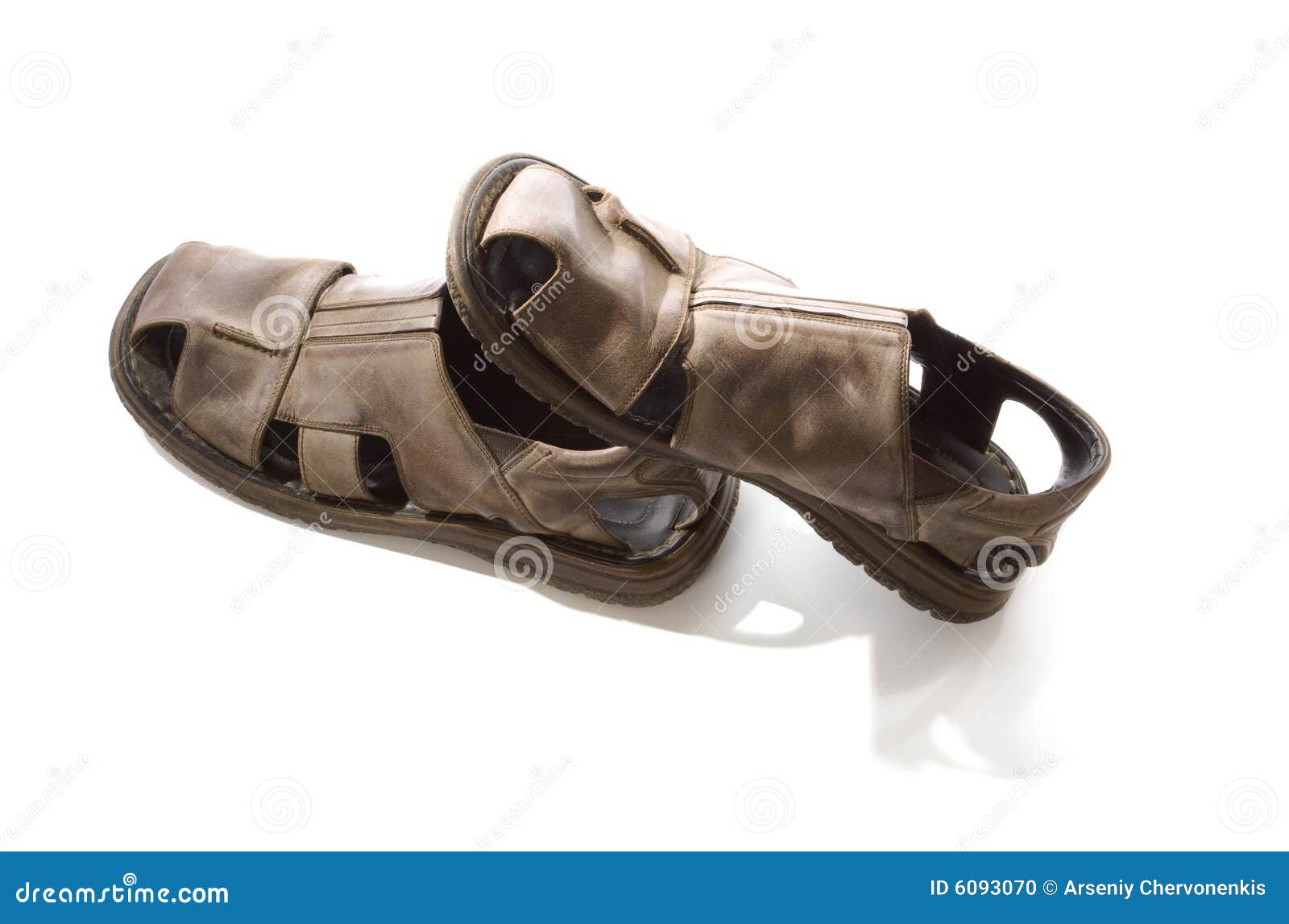 Old sandals stock photo. Image of personal, stepping, fashion - 6093070