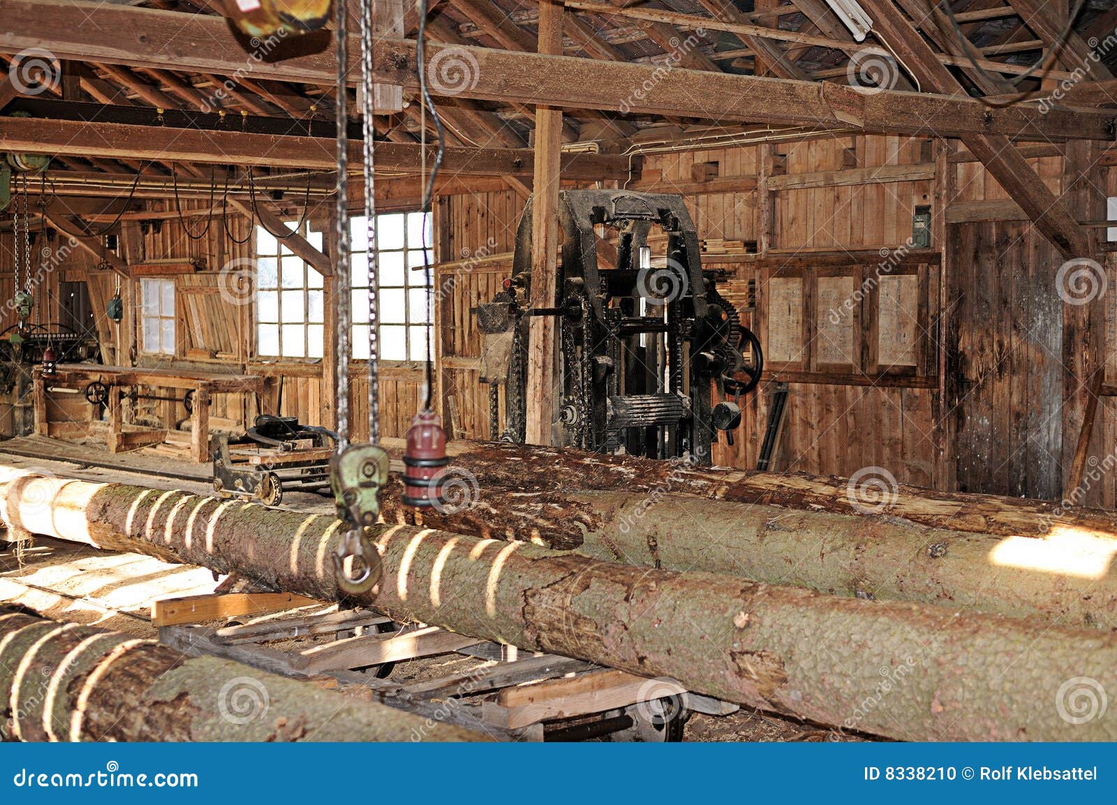 Old saw mill stock photo. Image of carpentering, cutting - 8338210