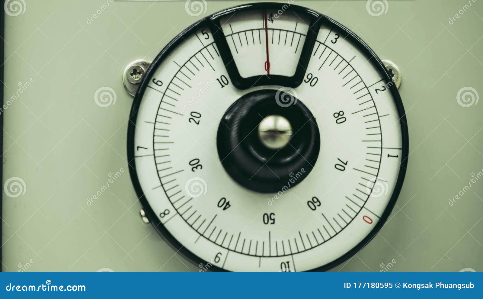 Old Scale Dial Meter Rotation from Zero To Ten Round Stock Video ...