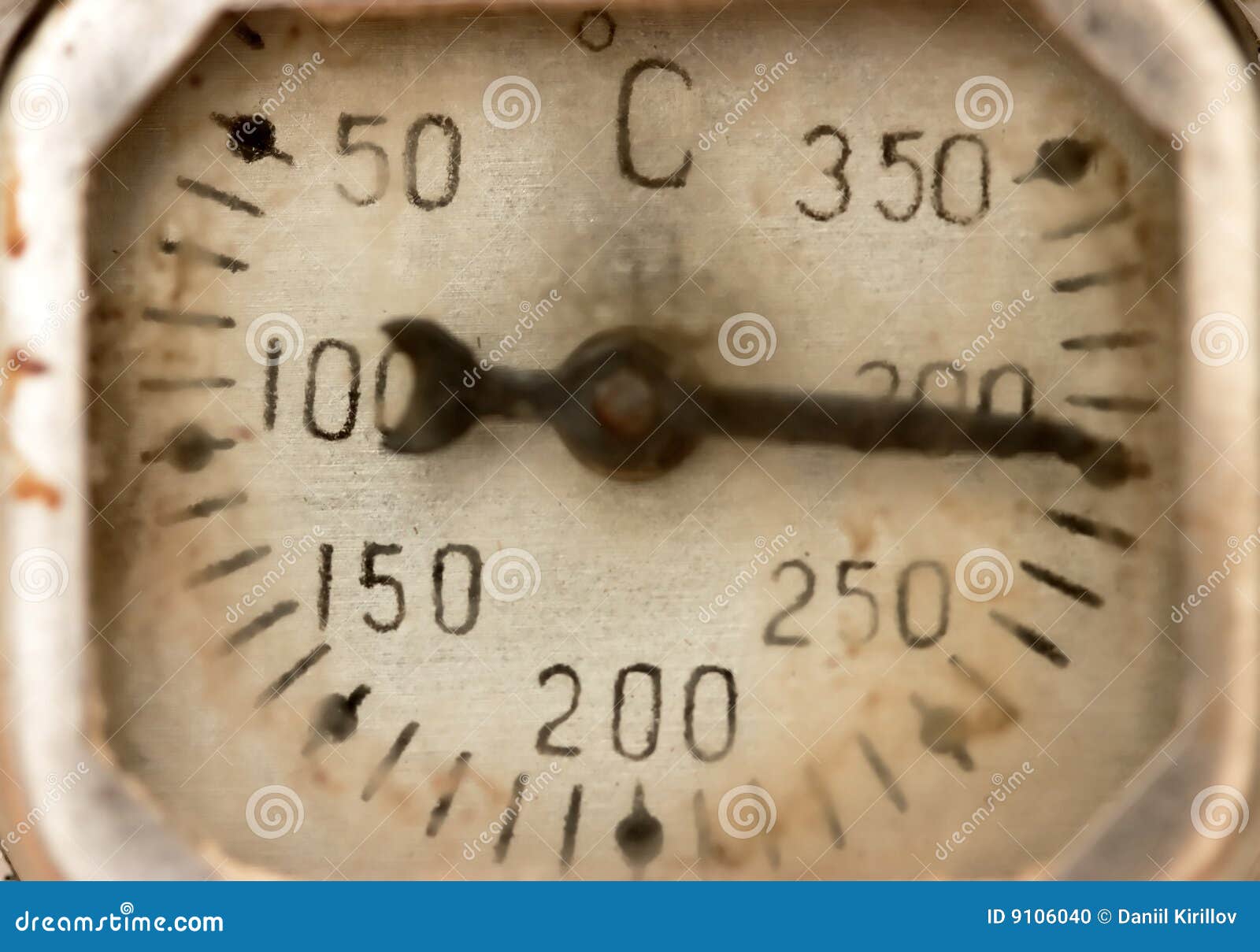Old Scale Display of Thermometer Stock Photo - Image of gauge ...