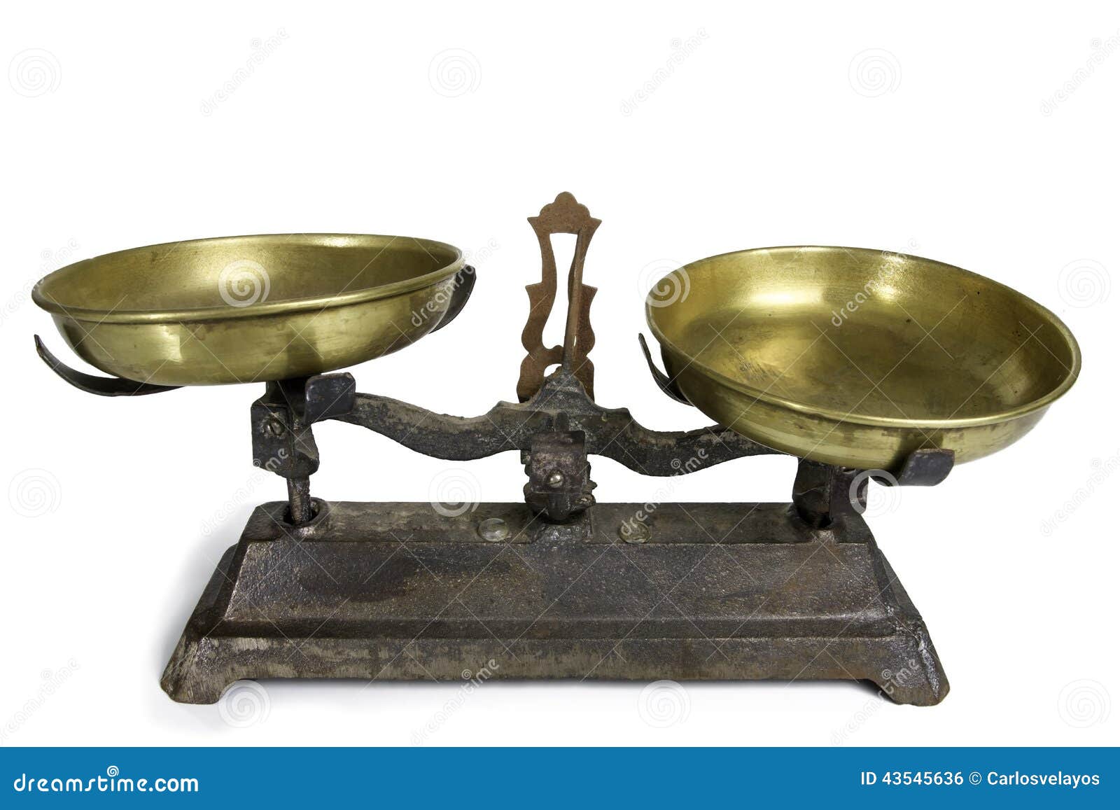 Old Scale stock photo. Image of handmade, isolated, brass - 43545636