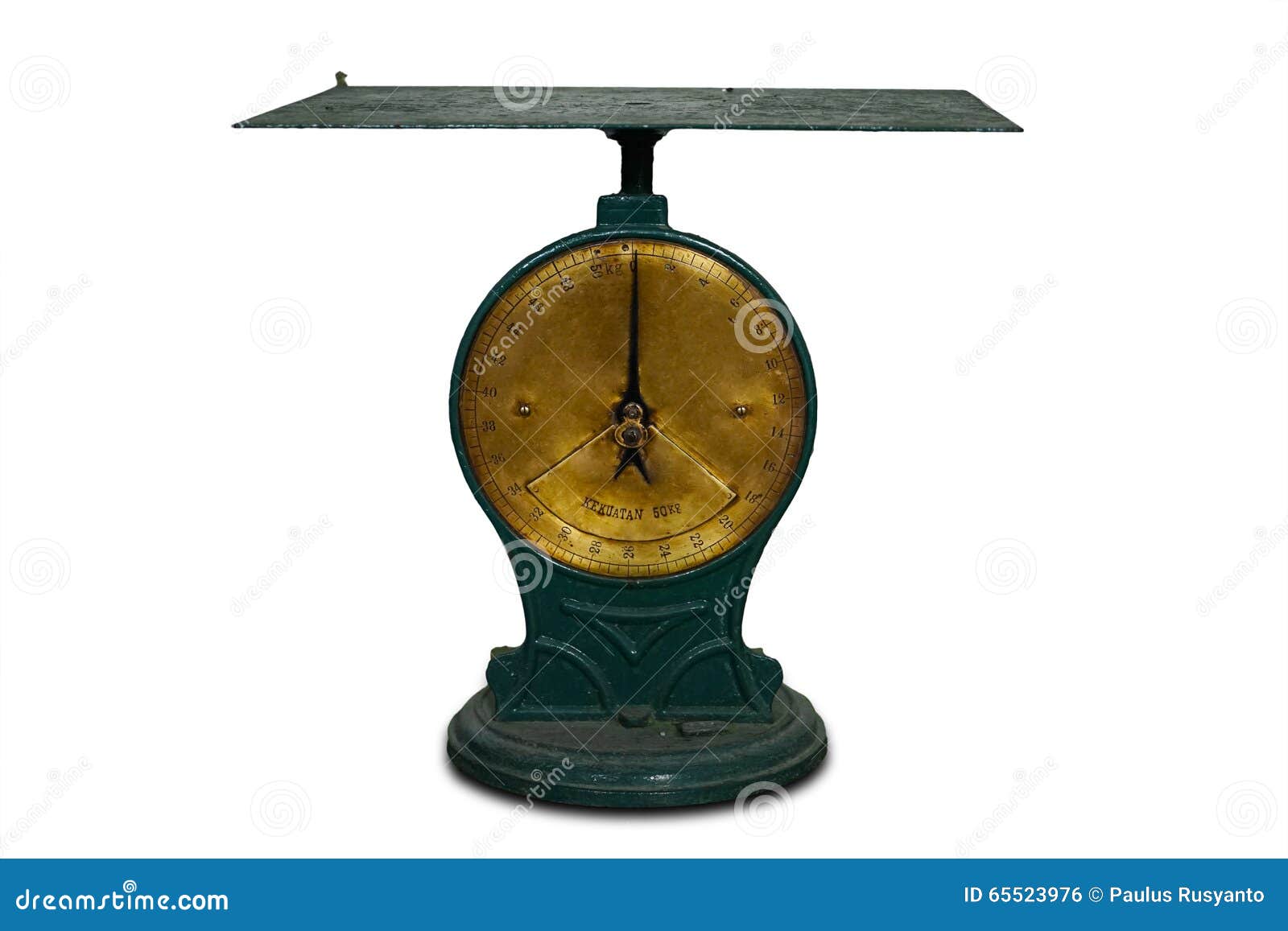 Old Scale with Power of 50 Kg Stock Photo - Image of weight, isolated ...