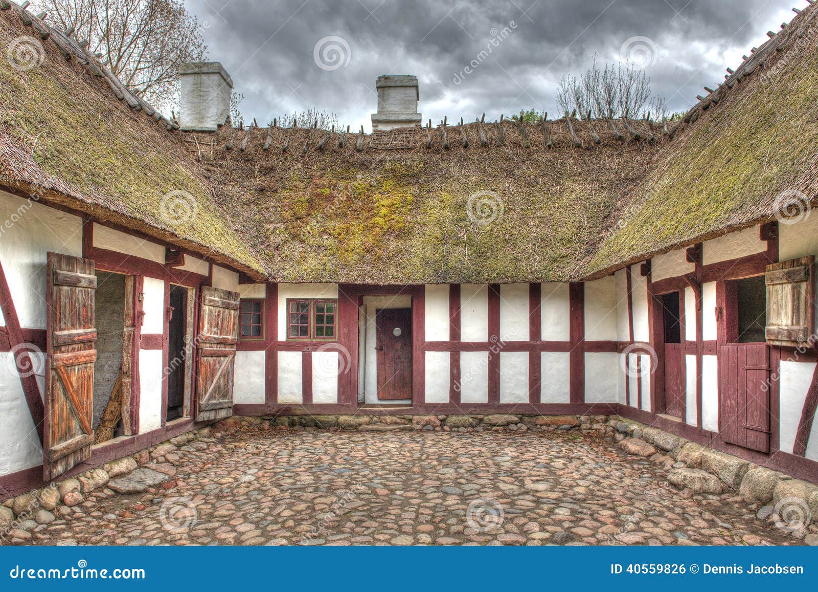 Old Scandinavian Farm in HDR Stock Photo - Image of scandinavian ...