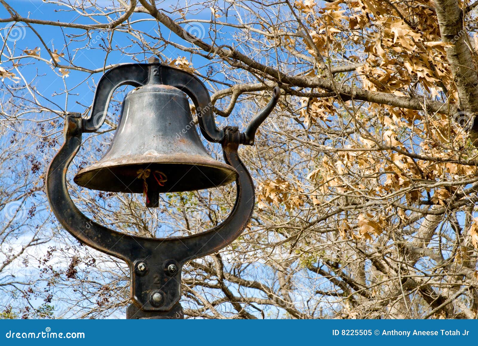 Old School Bell stock image. Image of classroom, hand - 8225505