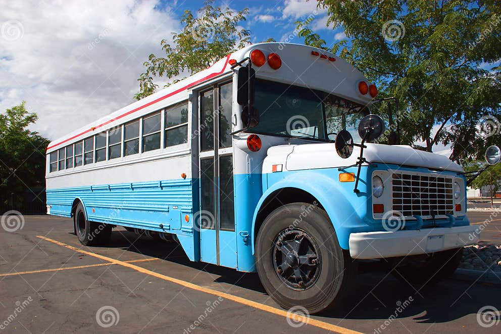 Old school bus stock image. Image of school, empty, retro - 235027
