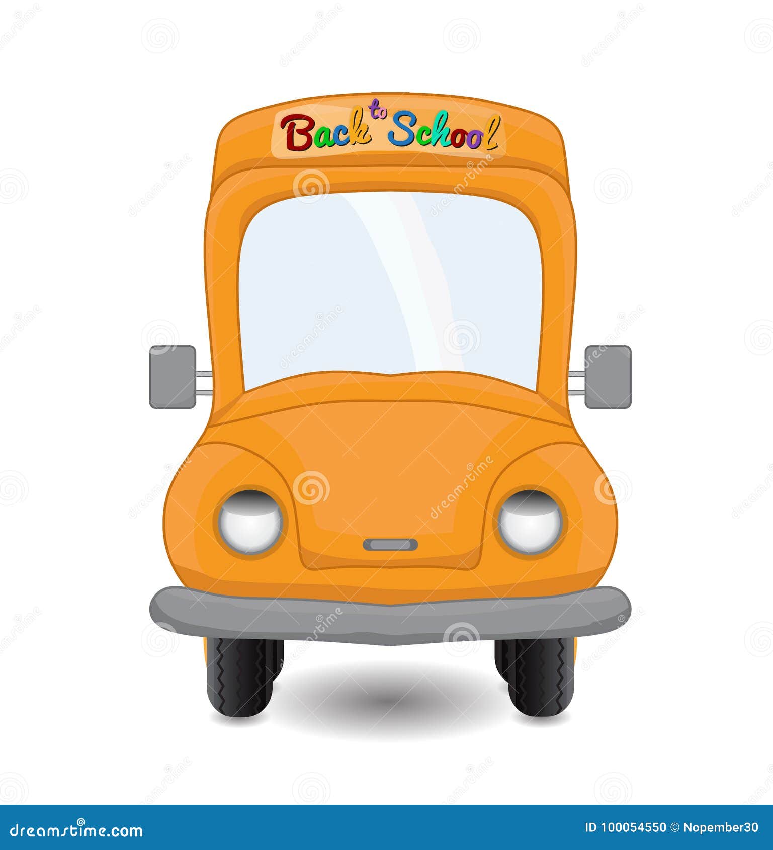 Old school bus stock vector. Illustration of vehicle - 100054550