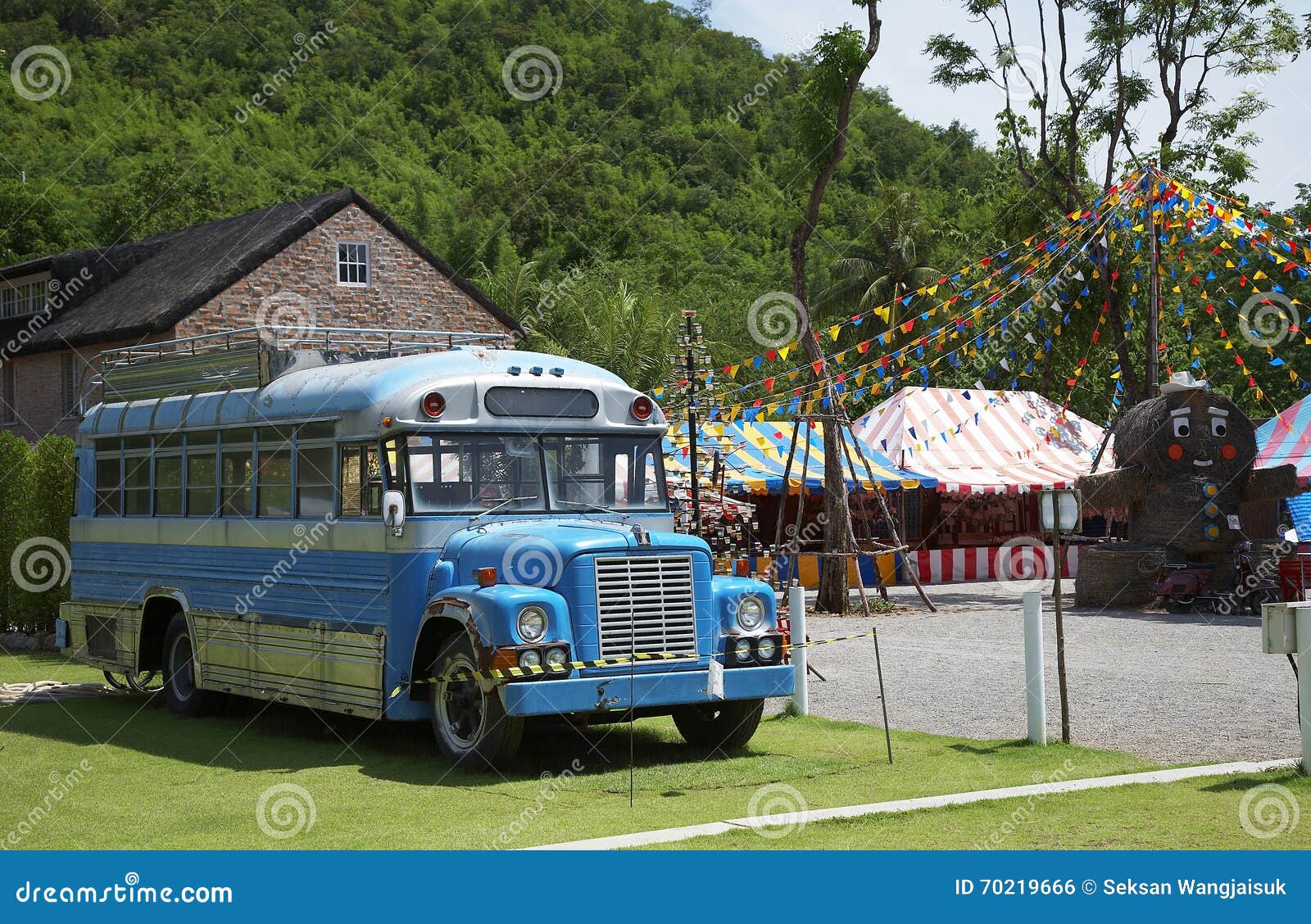 Old school bus stock photo. Image of terminal, excursion - 70219666