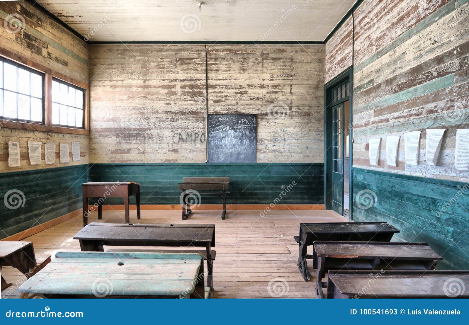 Old School stock image. Image of school, chile, desert - 100541693