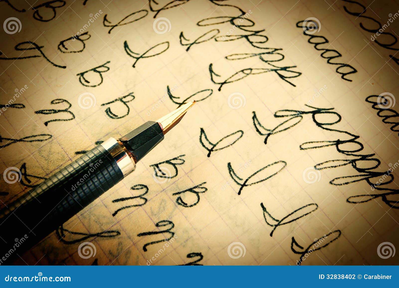 Old school exercise book stock photo. Image of retro - 32838402