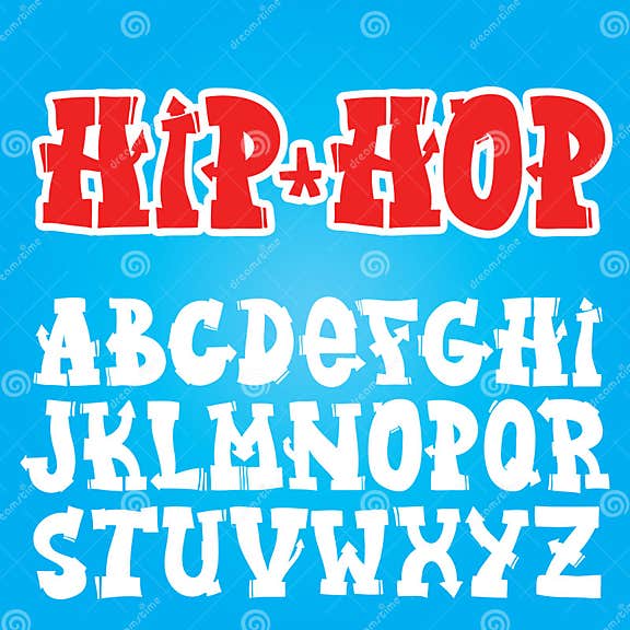 Old school graffiti font stock vector. Illustration of pack - 47058899