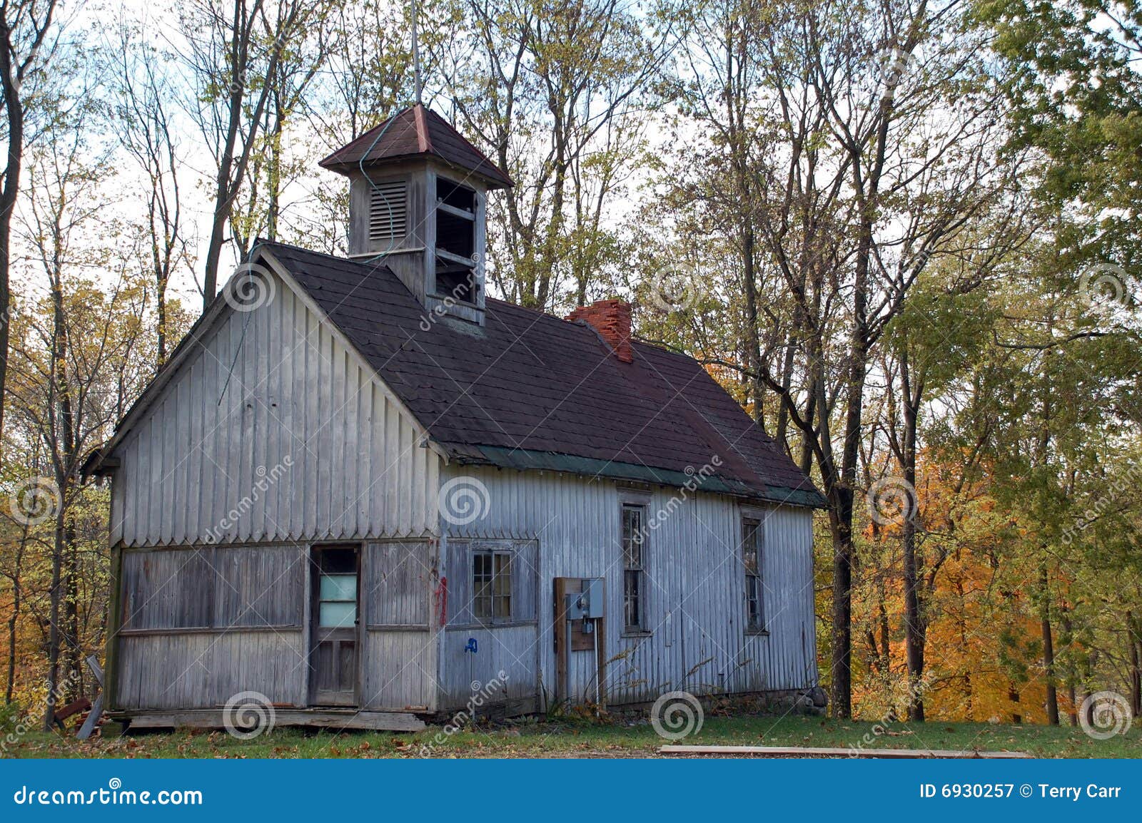 Old school house stock image. Image of bell, landmarks - 6930257