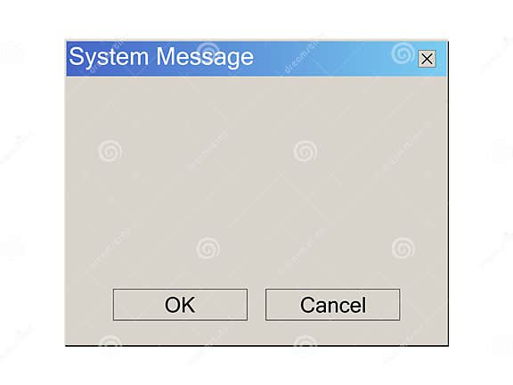 Old School Operating System Message Template. Classic Computer User ...