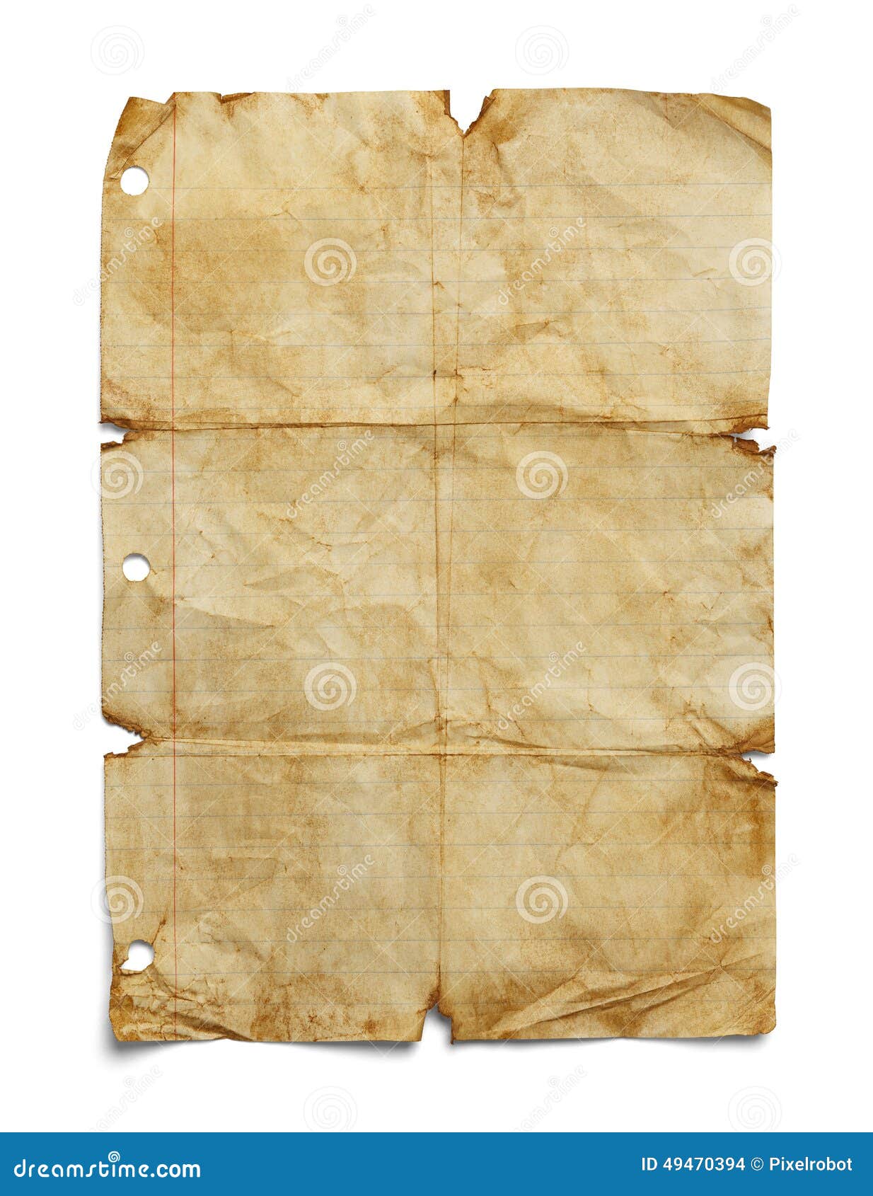 Old School Paper stock photo. Image of damaged, ancient - 49470394