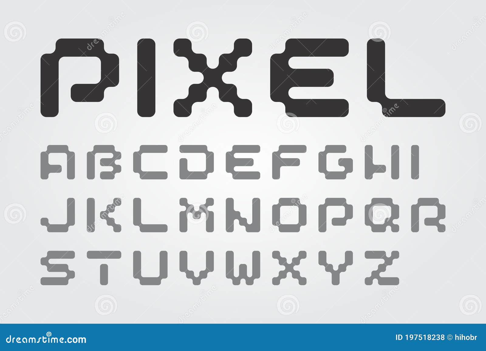 Old School Pixel Arcade Font Vector Typeface. Flat Geometric Digital ... Old School Pixel Arcade Font Vector Typeface. Flat Geometric Digital ...