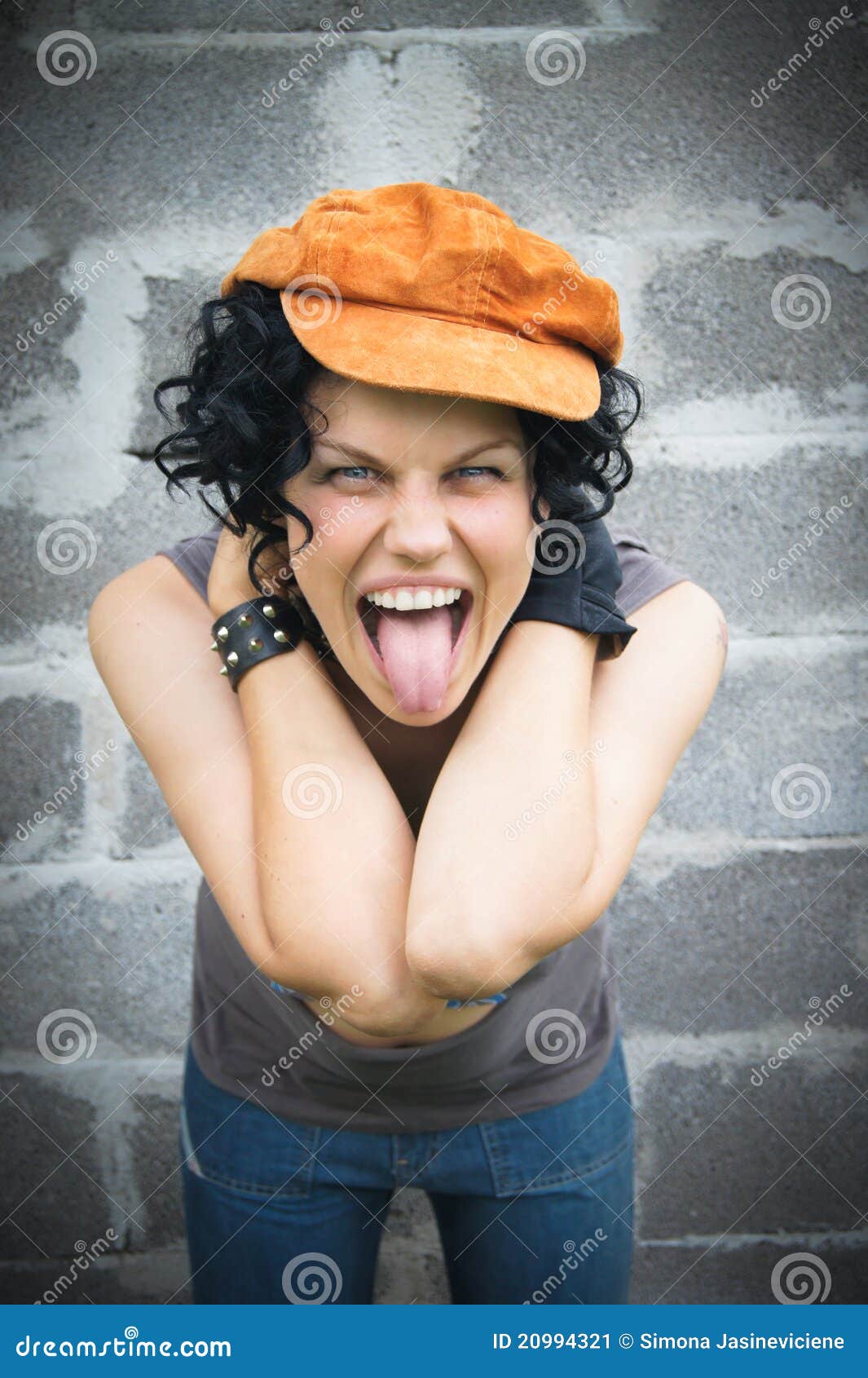 Old school rock girl stock image. Image of girl, metal - 20994321