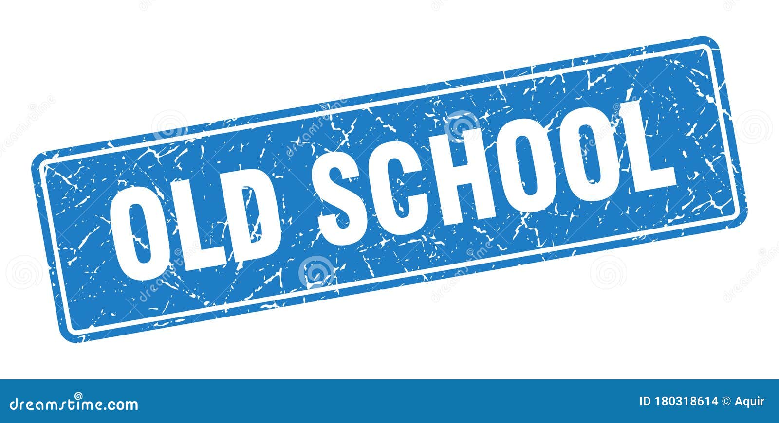 Old School Sign. Old School Grunge Stamp Stock Vector - Illustration of ...
