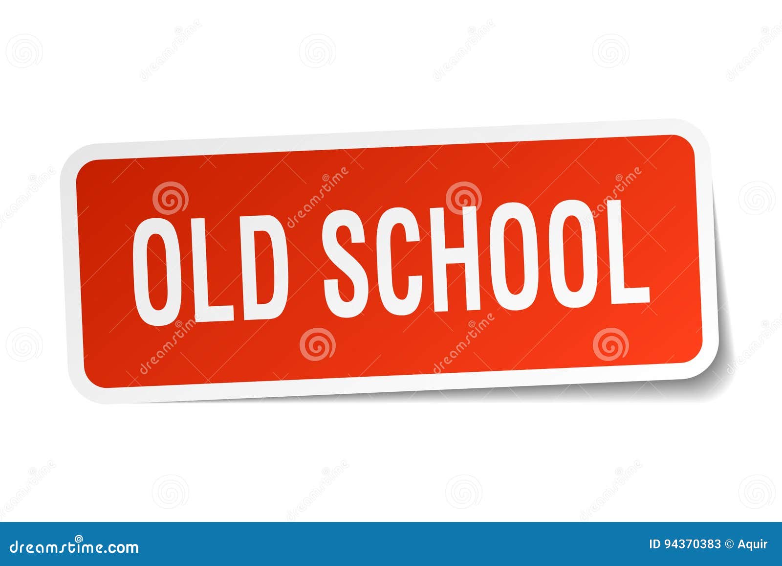 Old school square sticker stock vector. Illustration of sticker - 94370383