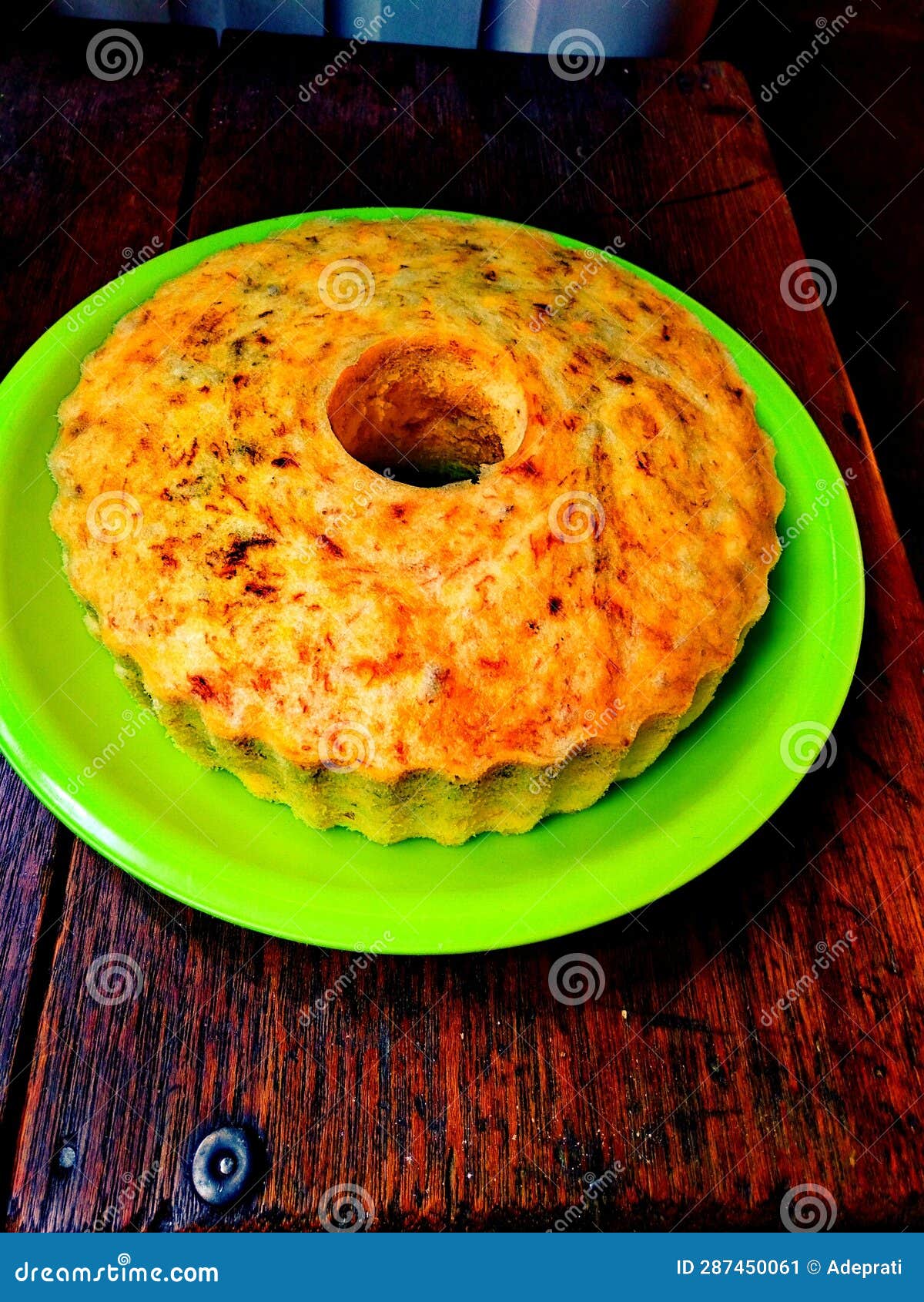 Old School Steamed Banana Sponge Snack Stock Image - Image of cemilan ...