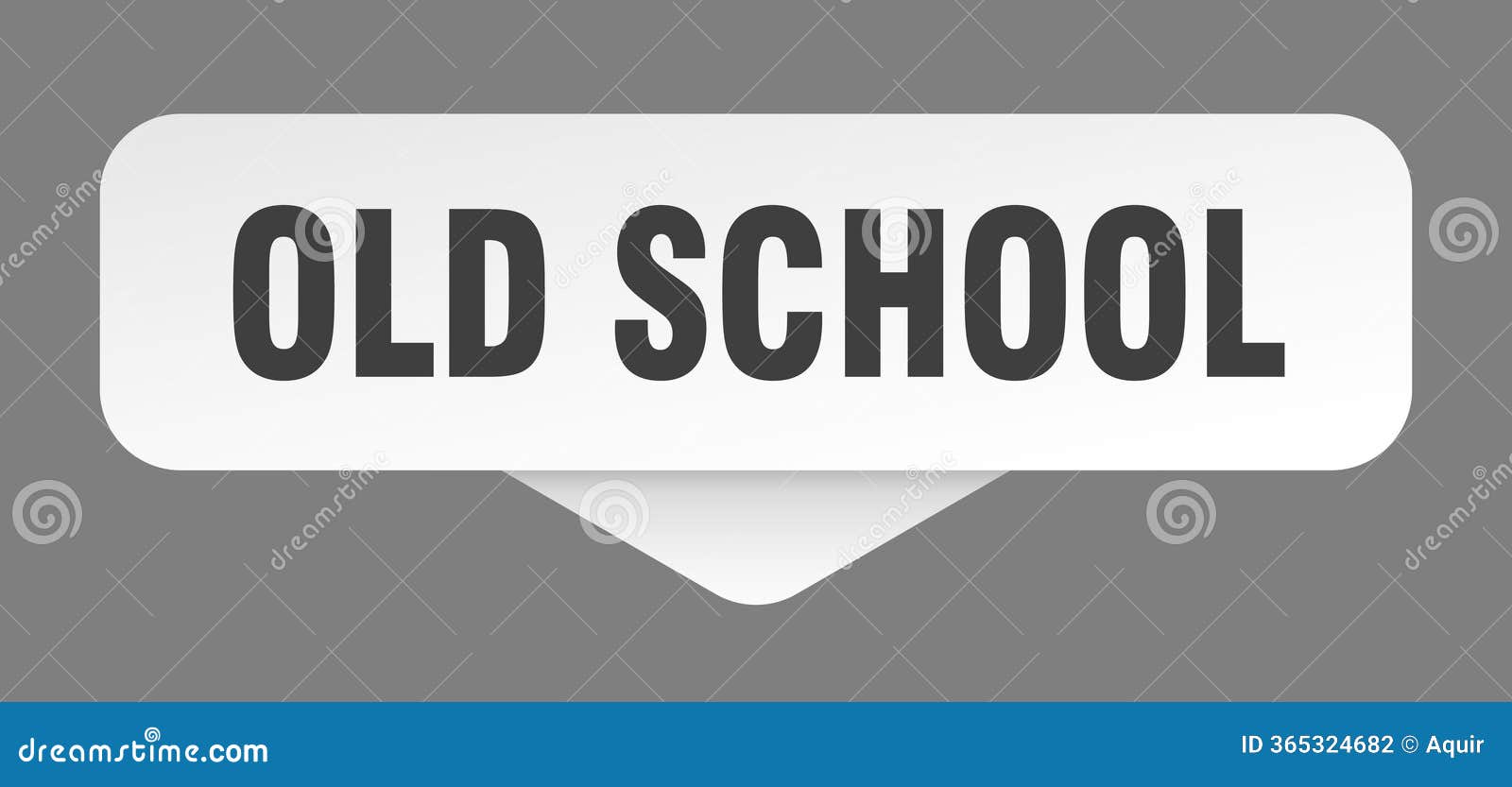 Old School Sticker. Old School Sign On Transparent Background Cartoon ...