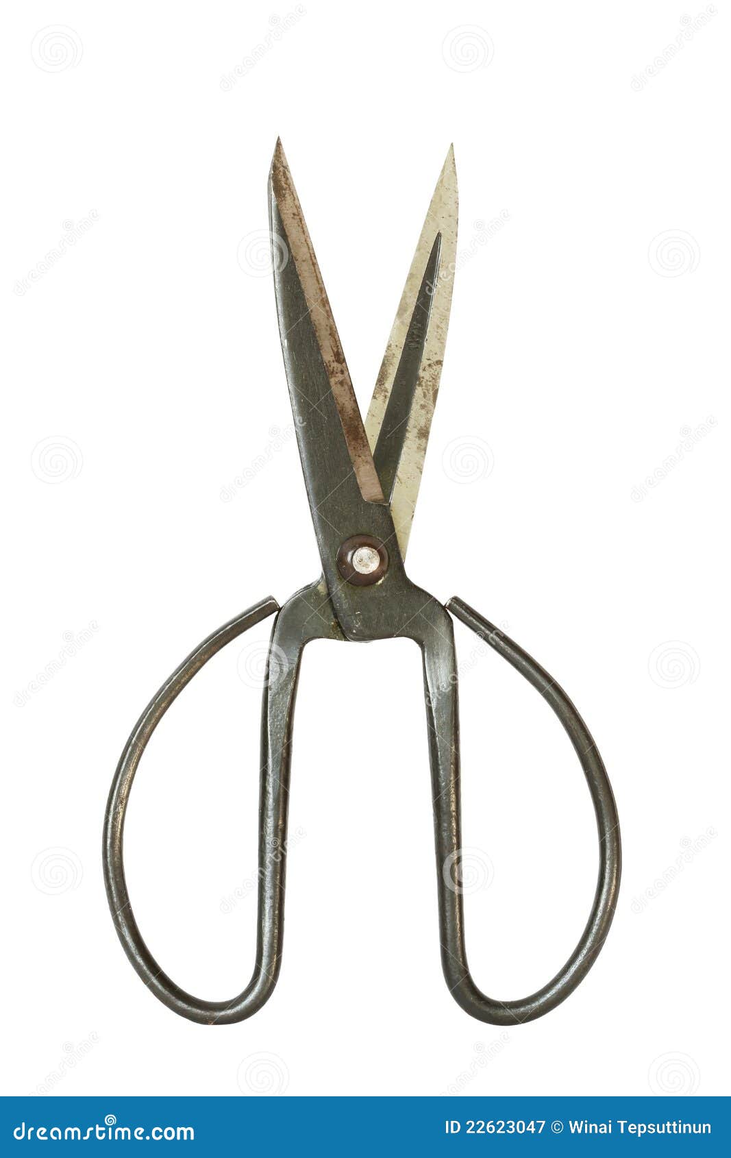 Old scissors stock image. Image of handle, isolated, rusty - 22623047