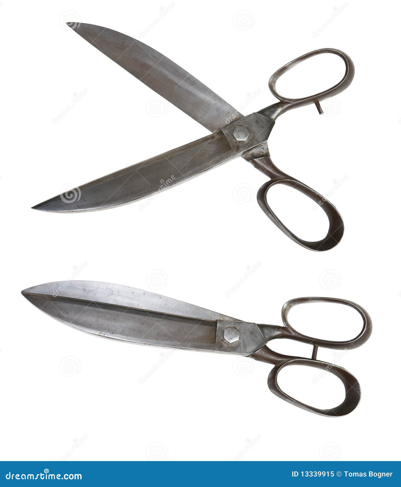 Old Scissors Isolated Royalty Free Stock Photo - Image: 13339915