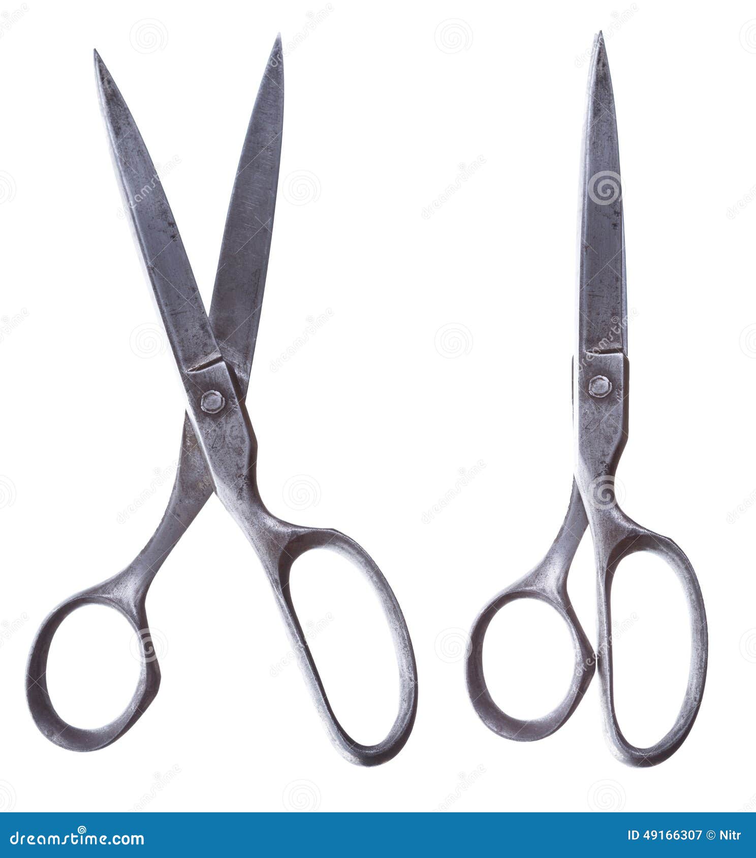 Old scissors stock image. Image of retro, antique, steel - 49166307