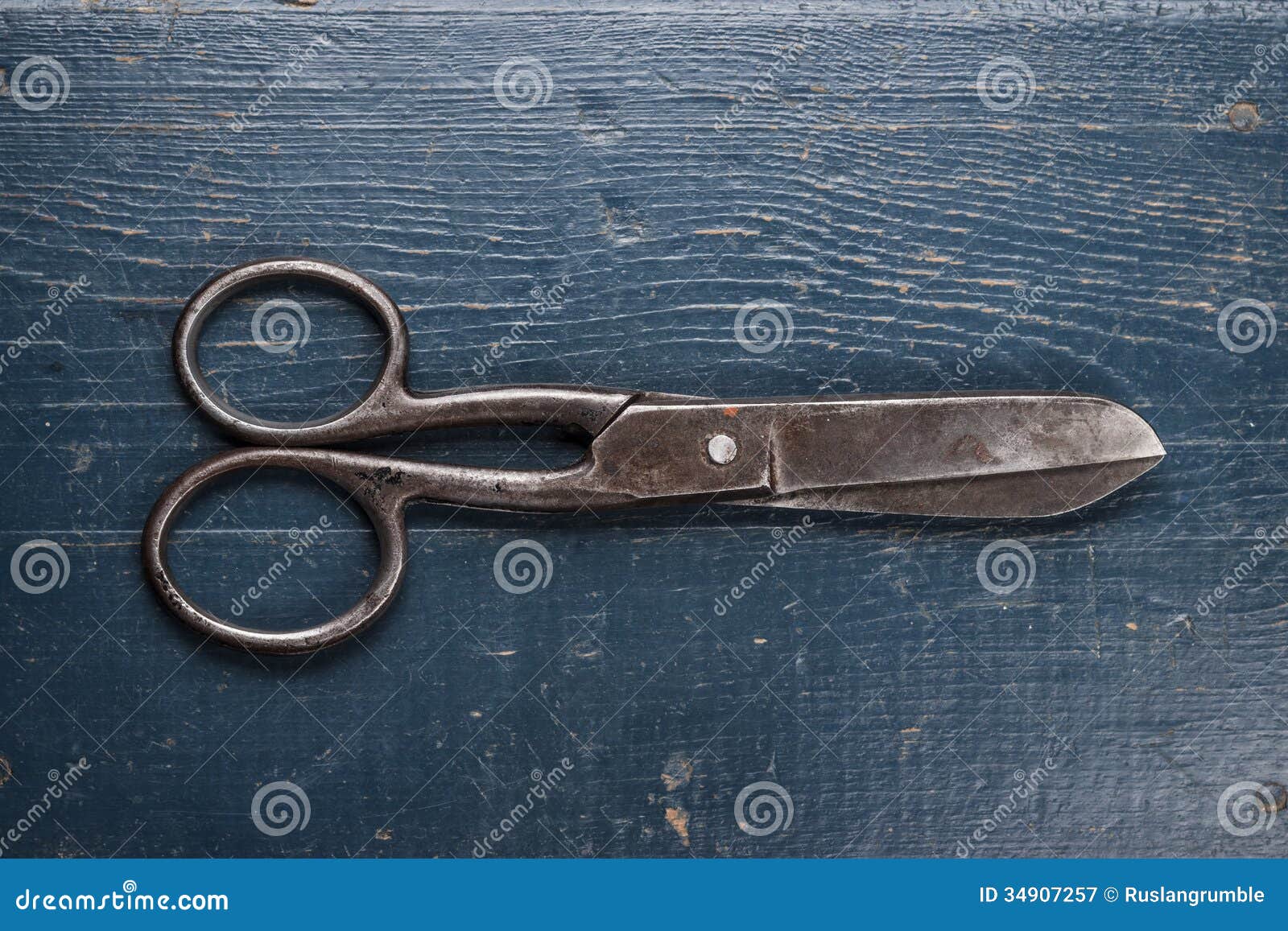Old Scissors on the Wooden Background Stock Image - Image of pair, slit ...