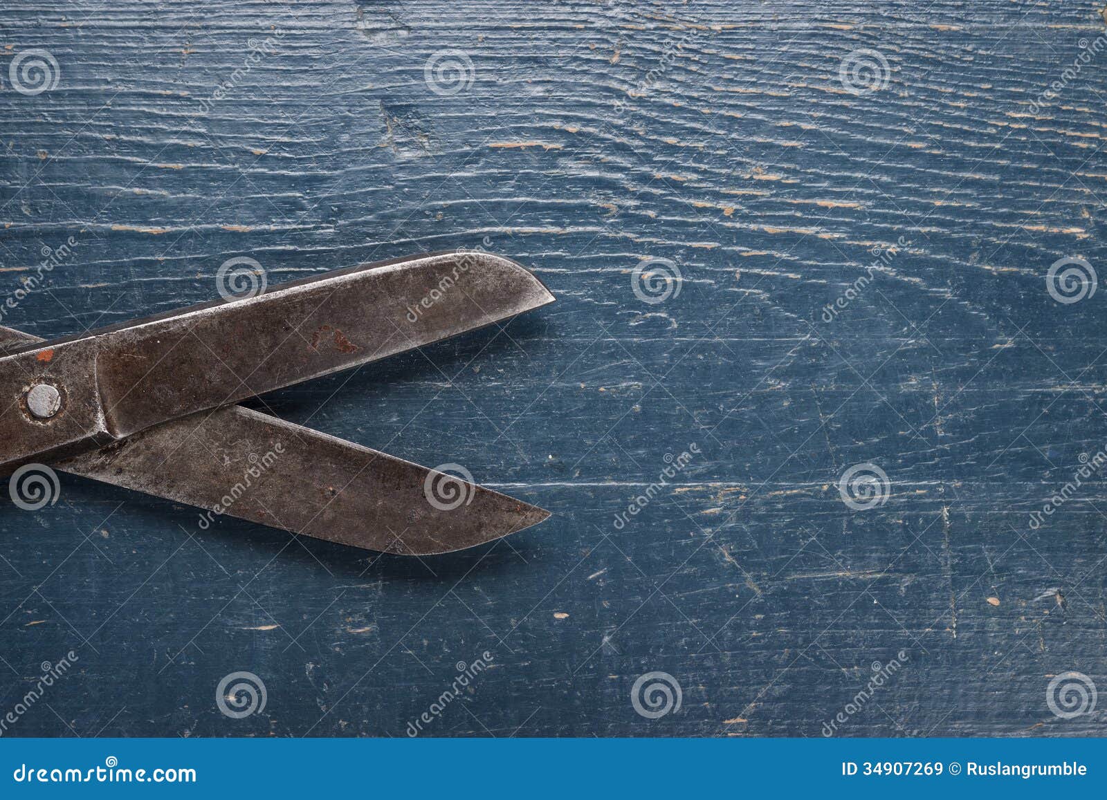 Old Scissors on the Wooden Background Stock Image - Image of equipment ...