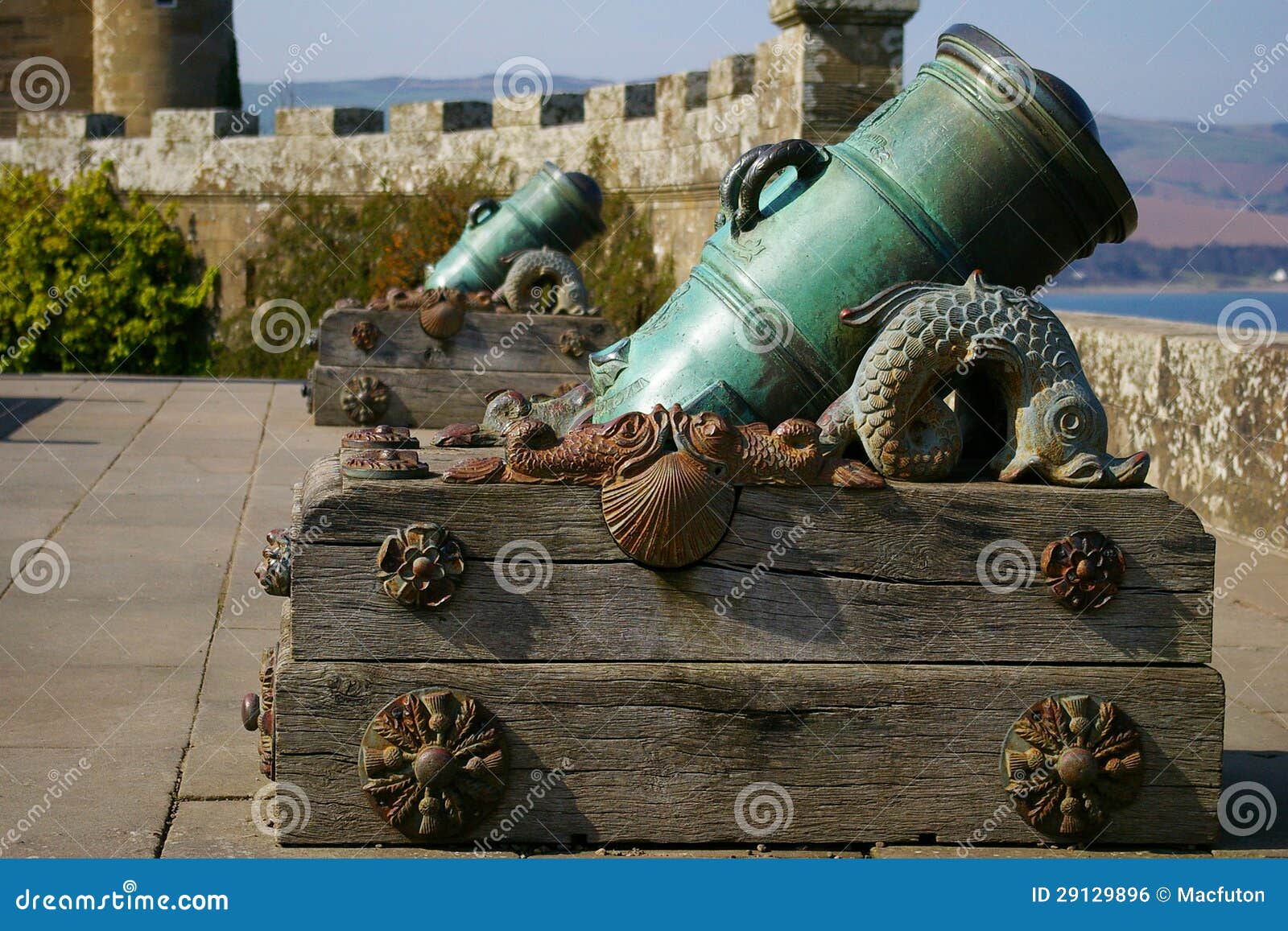 Old Scottish Cannon, Culzean Castle, Annan Stock Photo - Image of metal ...