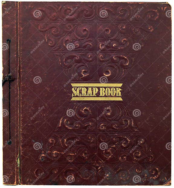 Old scrap book stock photo. Image of brown, worn, pattern - 504234