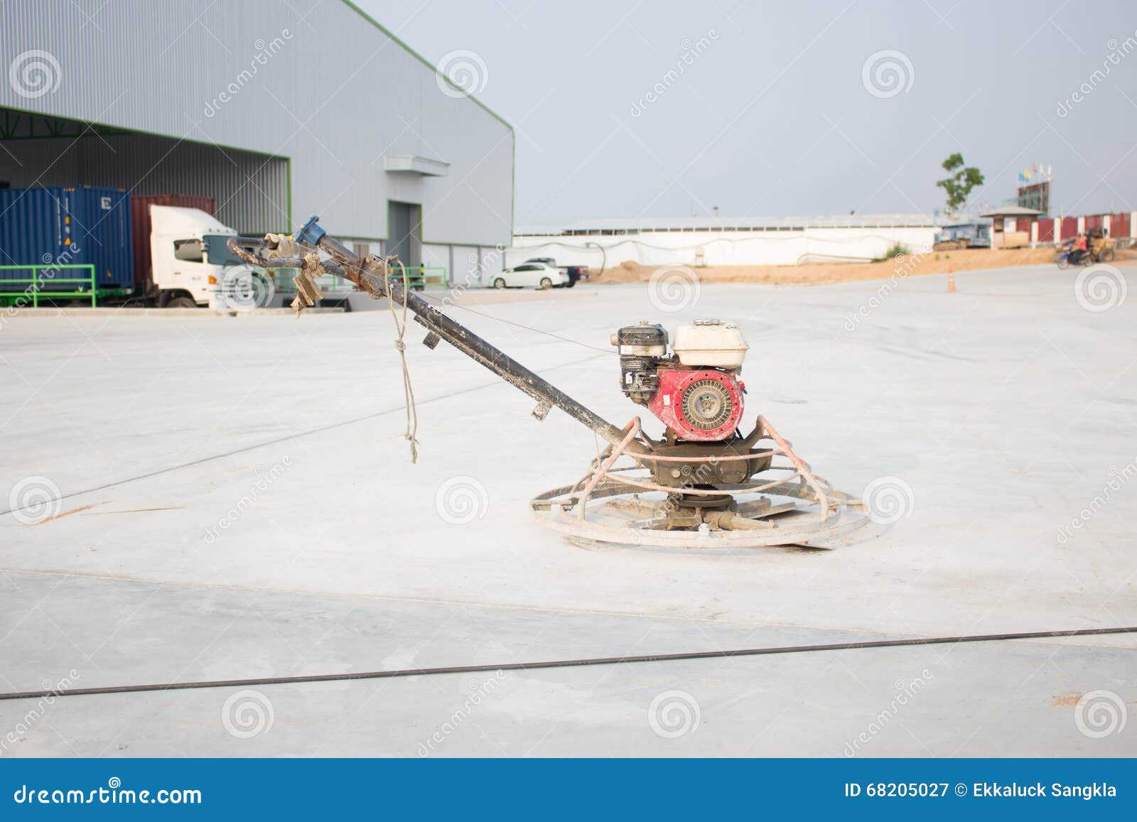 The Old Scraper in Construction Area, Thailand. Stock Image - Image of ...