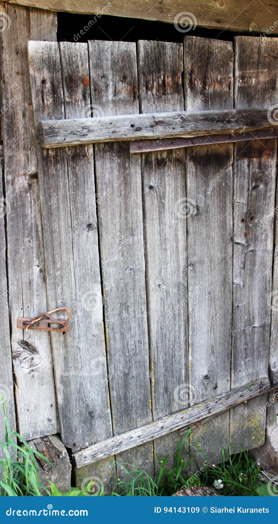 Old Scrappy Doors, Black and White Image Stock Image - Image of ...
