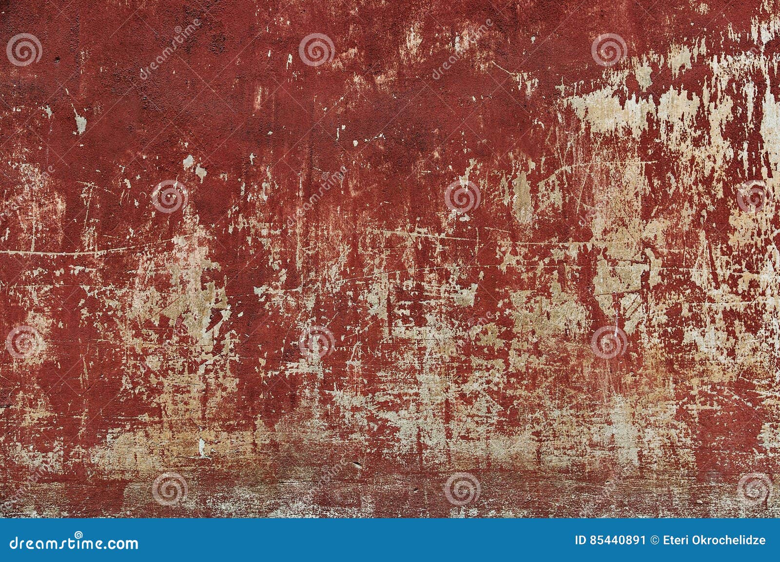 Old Scratched and Damaged Red Wall Texture. Stock Image - Image of ...