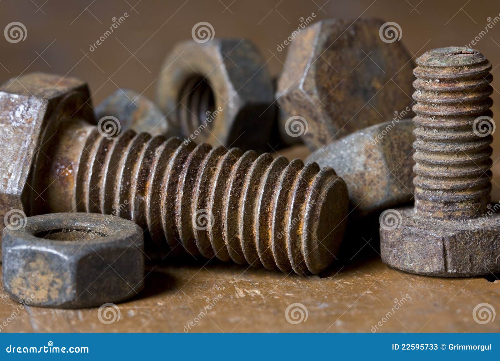 Old screwbolts stock image. Image of lumber, thread, trash - 22595733