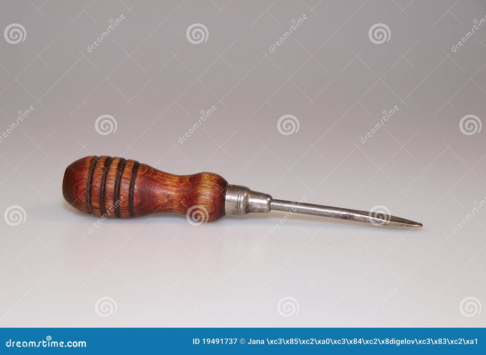 Old screwdriver stock image. Image of wooden, screwdriver - 19491737